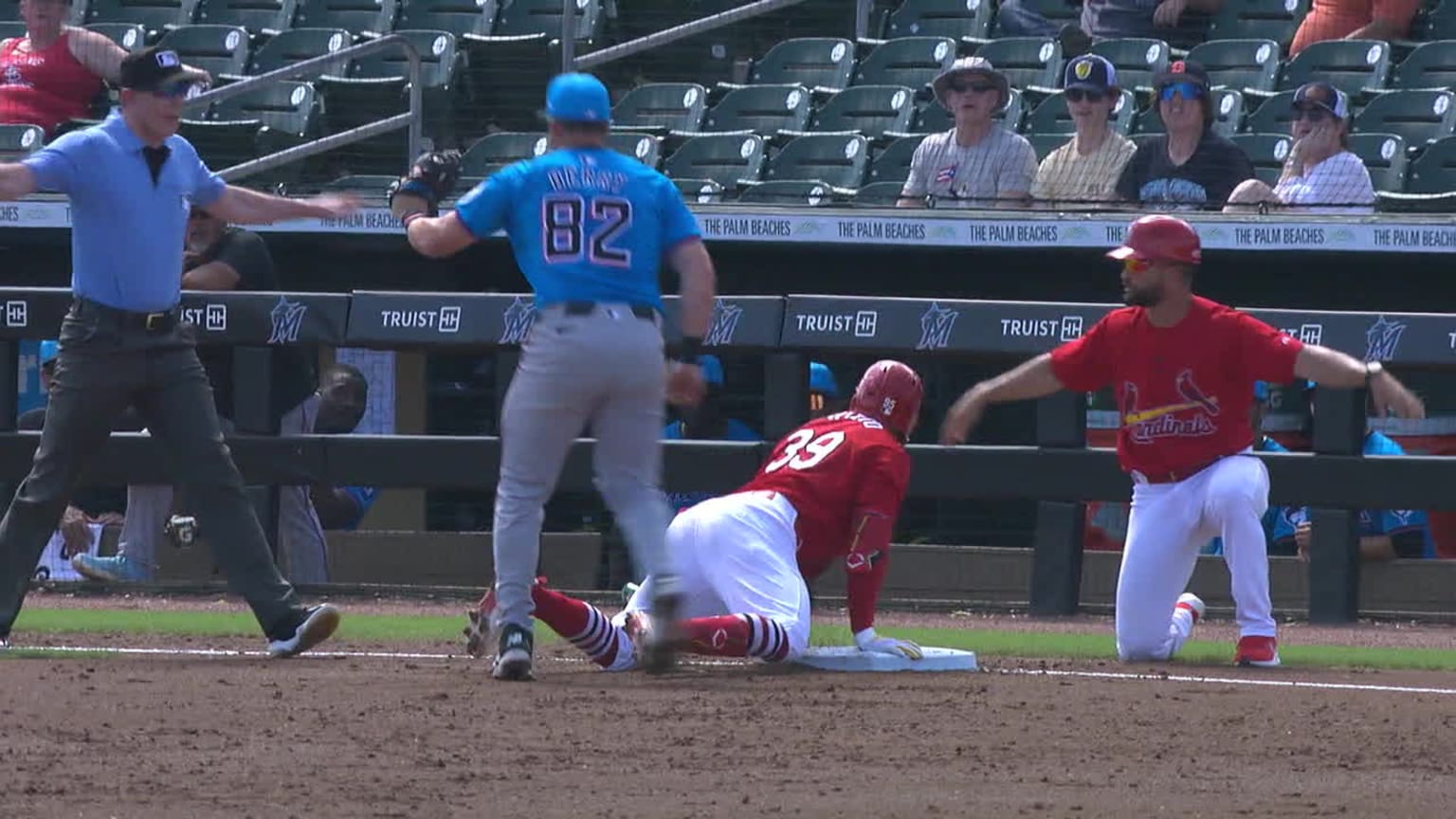 César Prieto laces a triple down the right-field line | 03/15/2024 | St ...