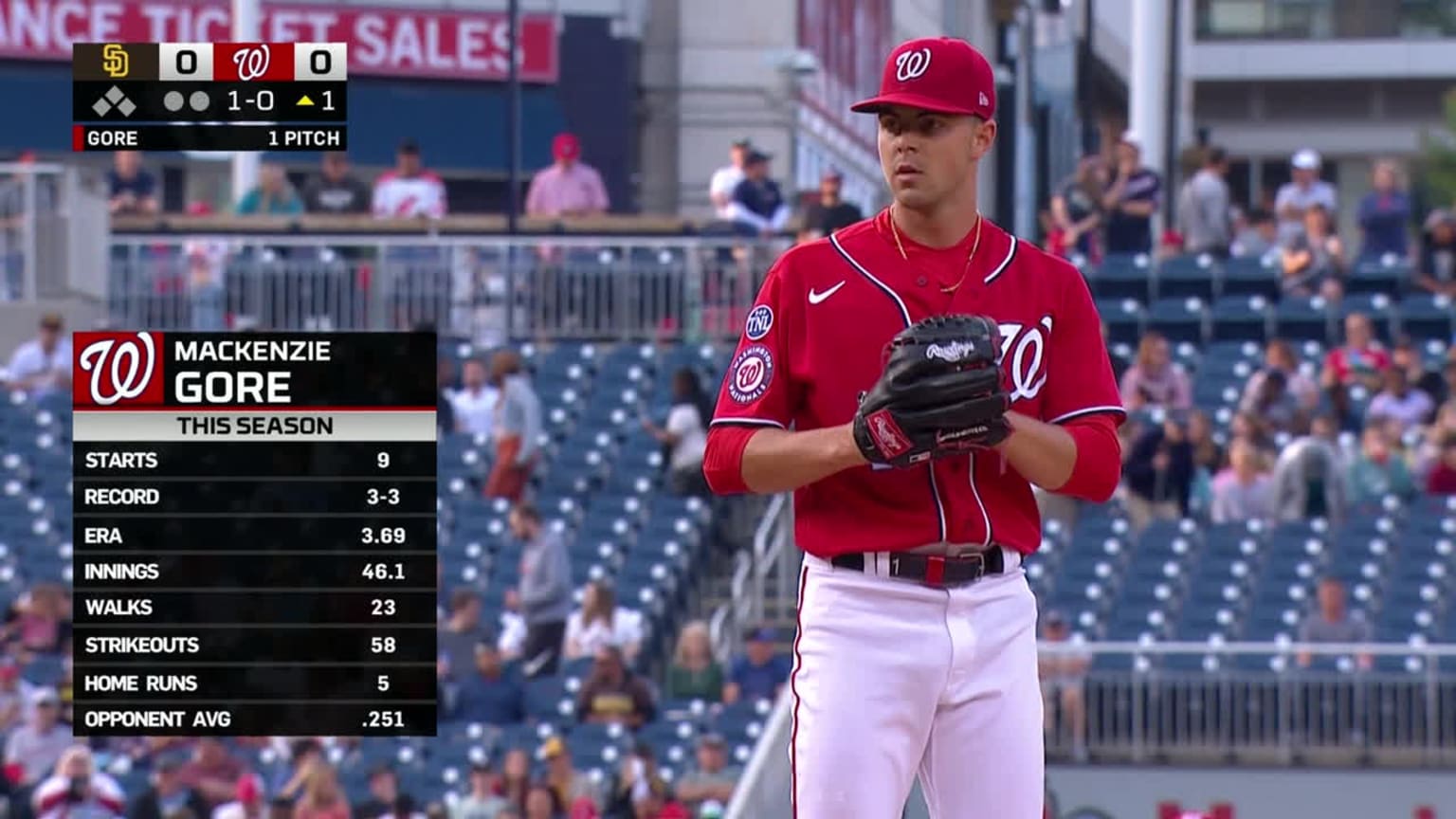 MacKenzie Gore fans five Padres | 05/23/2023 | Washington Nationals