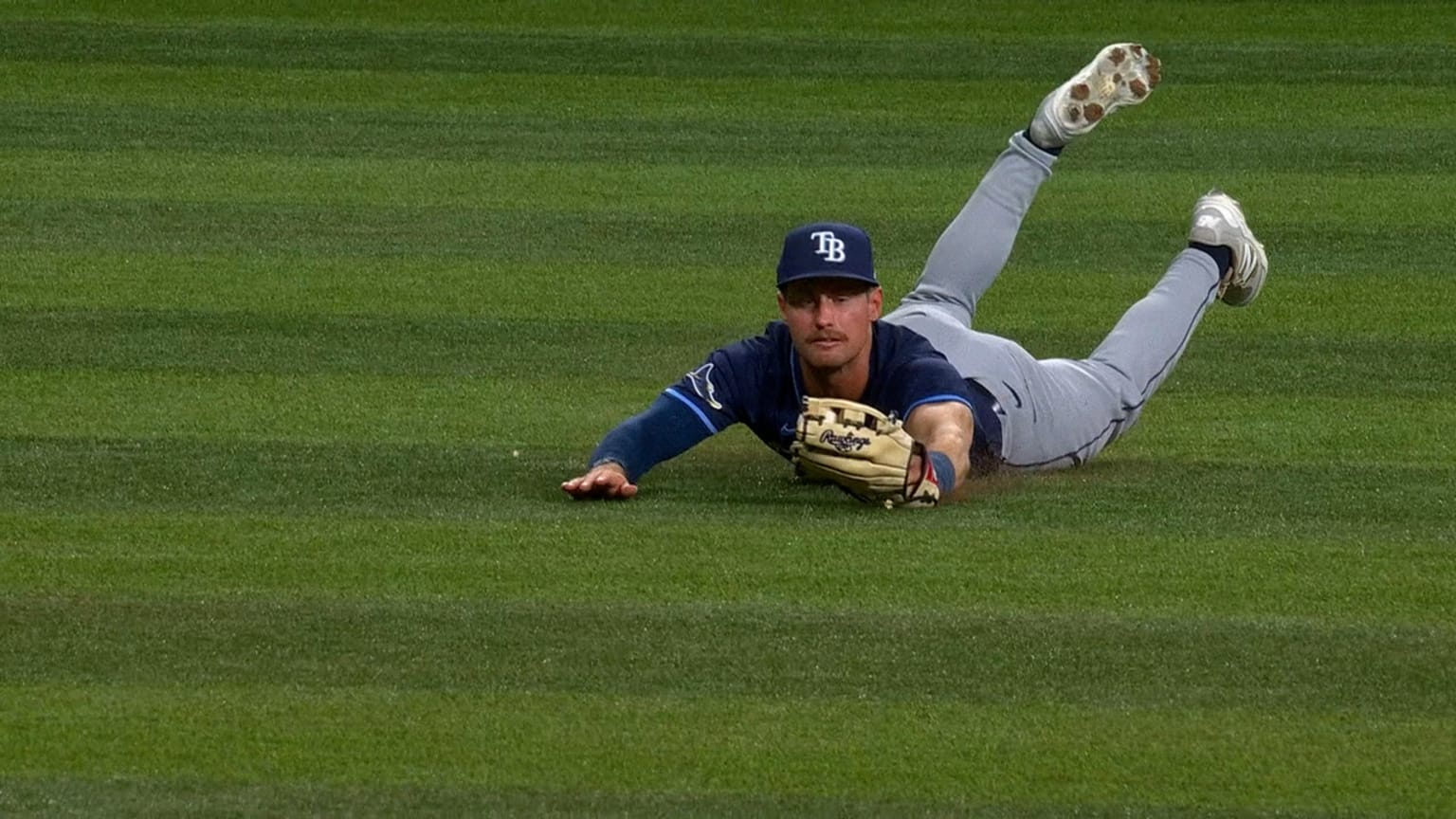 Jonny DeLuca's diving catch | 04/04/2025 | Tampa Bay Rays