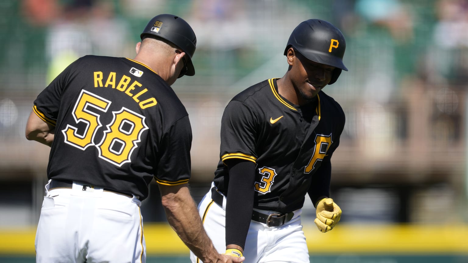 Ke'Bryan Hayes launches a grand slam to left field | 02/27/2024 ...