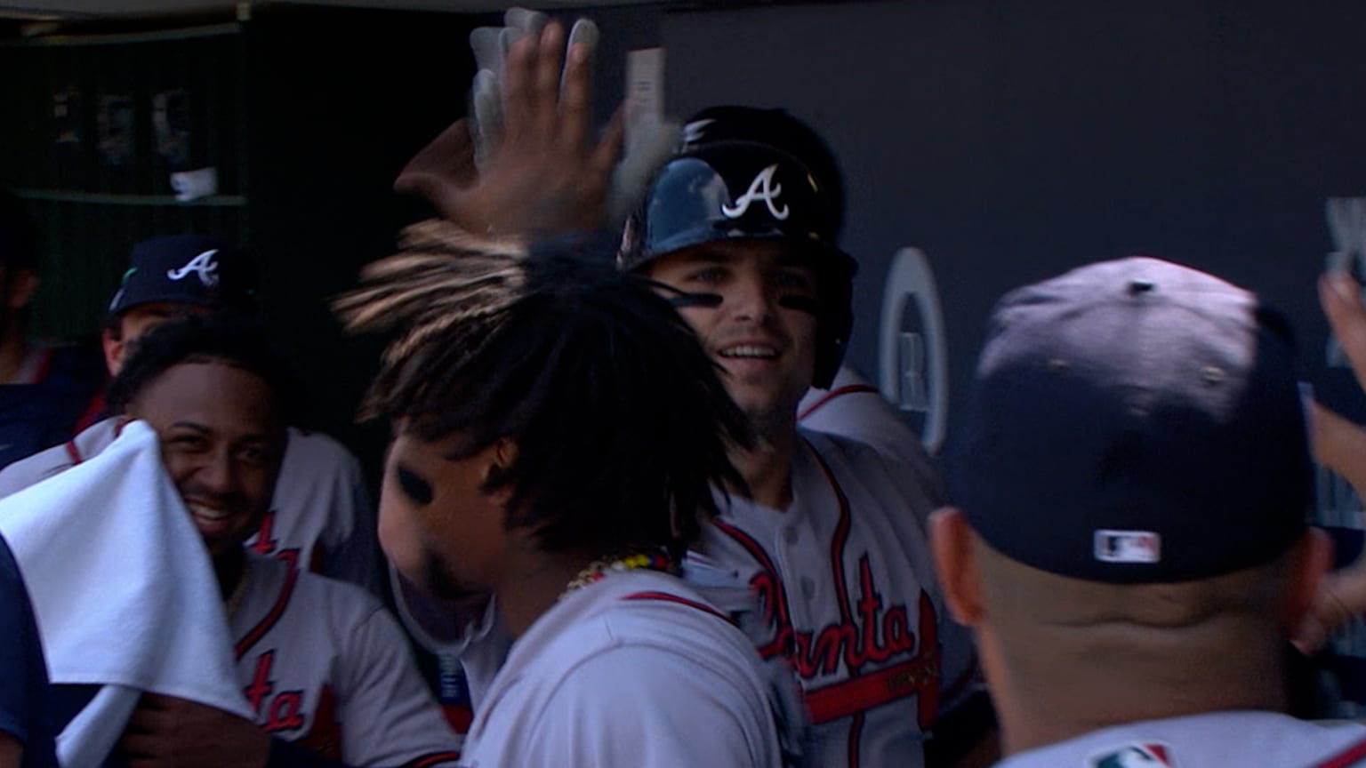 Austin Riley rounds the bases on a Phillies error | 09/11/2023 | Atlanta Braves