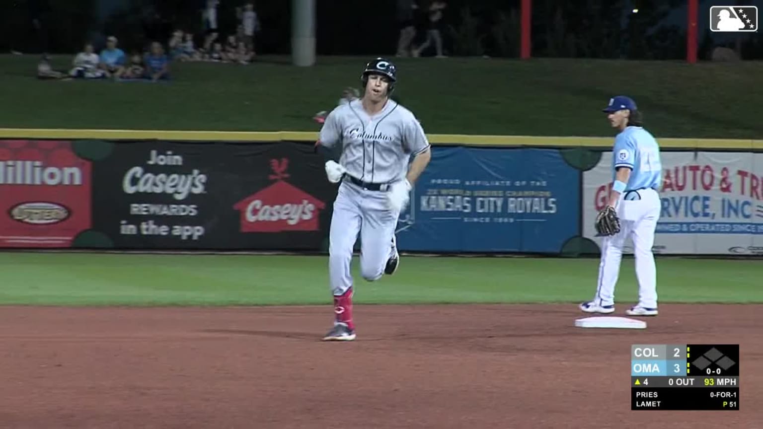 Micah Pries ties game with solo home run for Columbus | 09/26/2024 | Cleveland Guardians