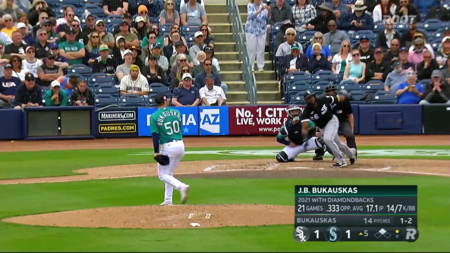 Hanser Alberto lines an RBI double to left field | 03/19/2023 | MLB.com