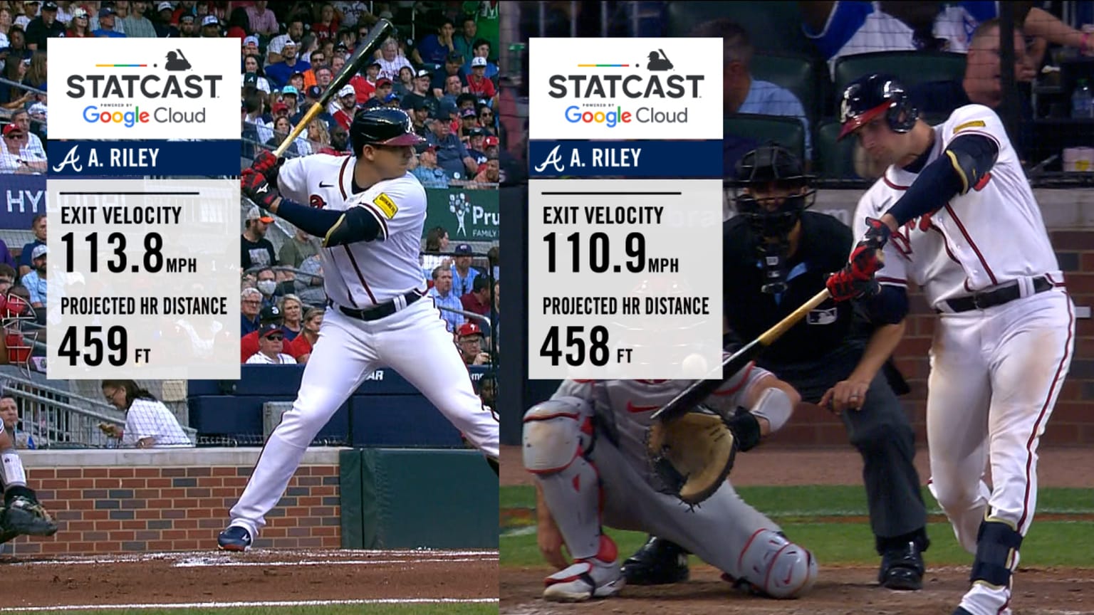 Austin Riley hits 459 and 458-foot homers vs. Phils | 05/25/2023 | MLB.com