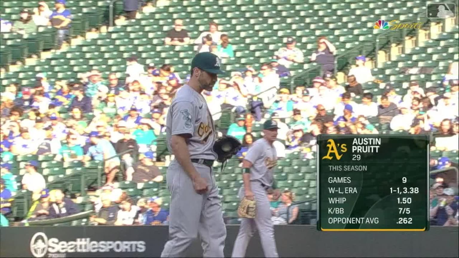 Austin Pruitt starts and tosses a clean 1st inning | 05/24/2023 | Athletics