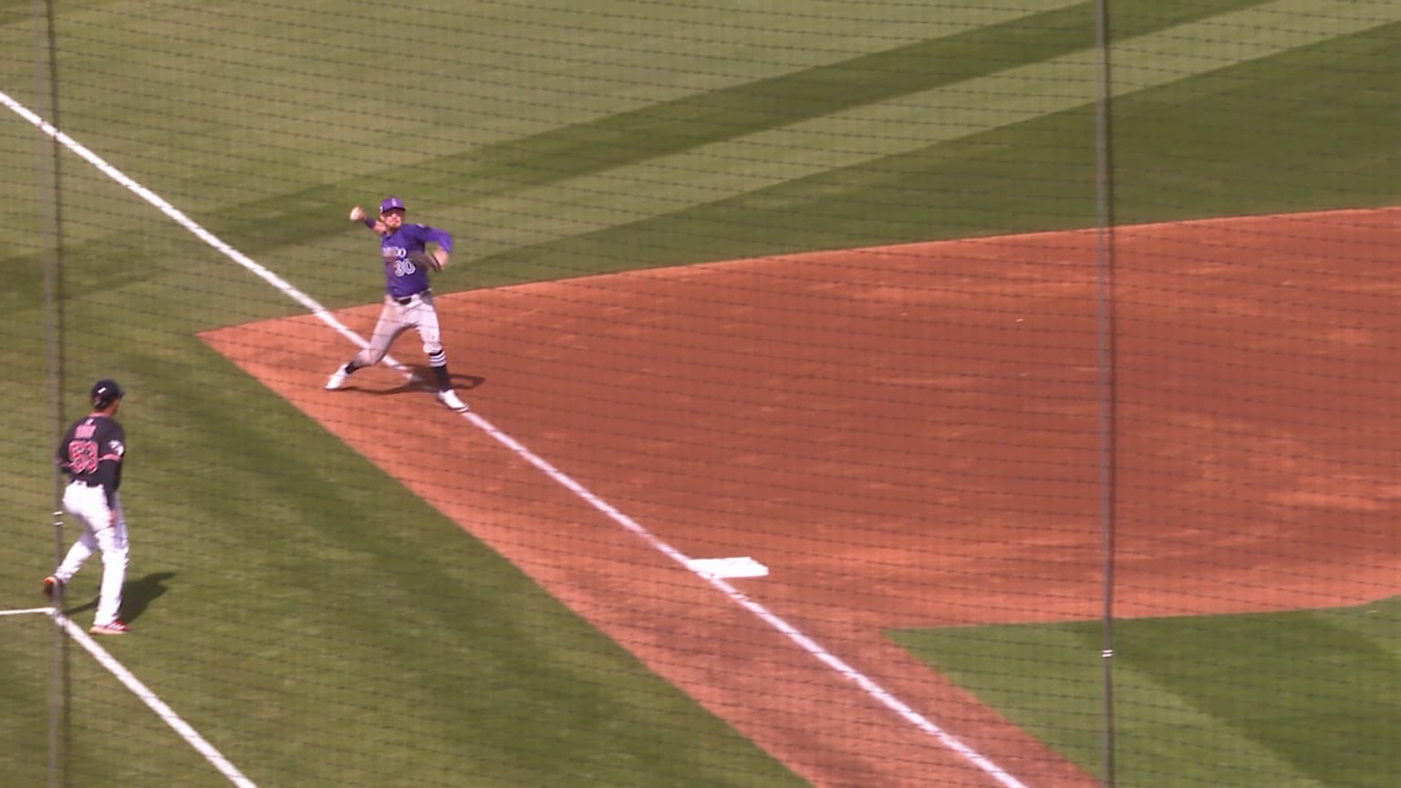 Aaron Schunk's incredible play at third base | 28/02/2025 | Los Rockies ...