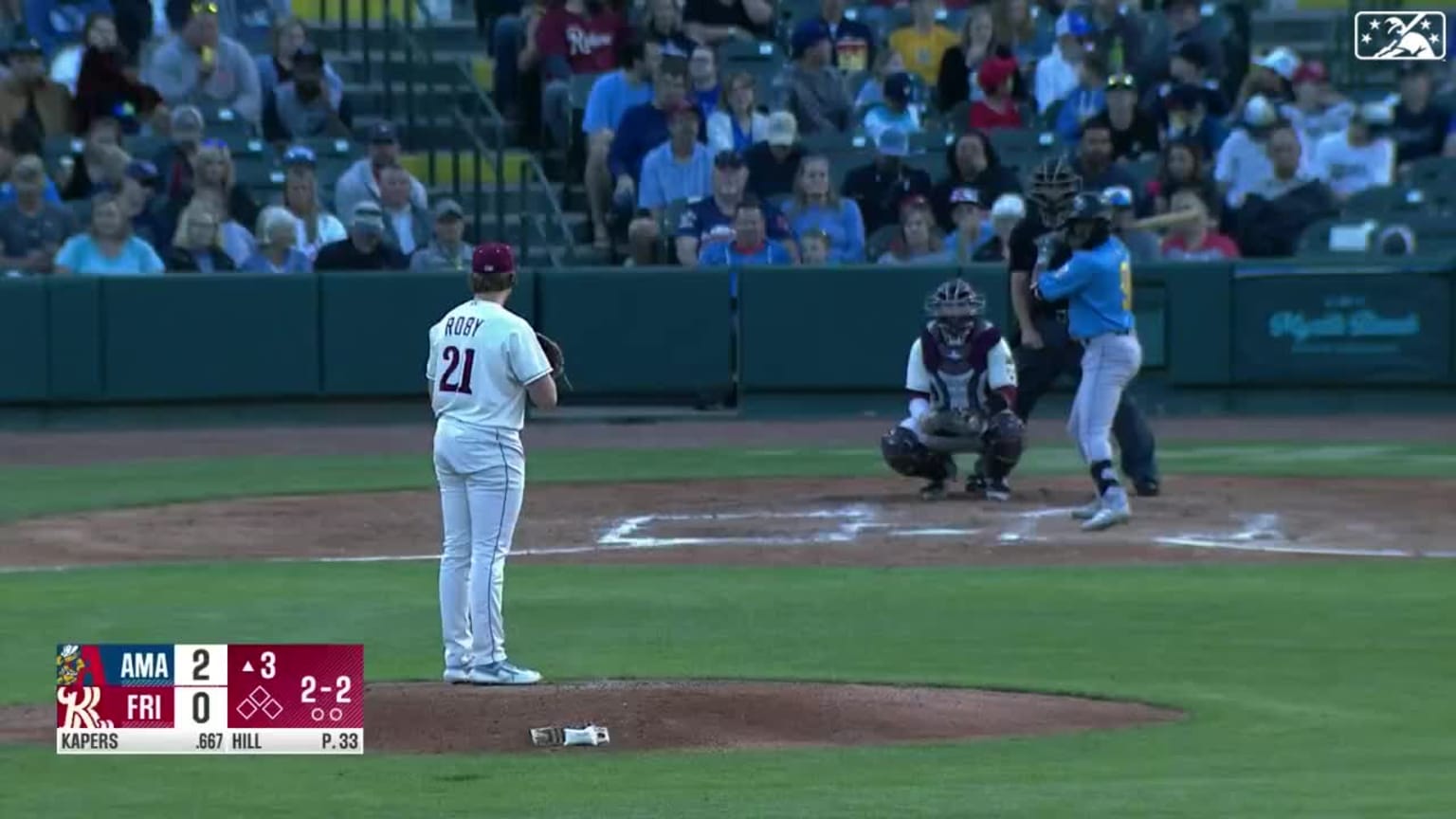 Ryan Bliss sends a high home run to left field | 04/09/2023 | MLB.com