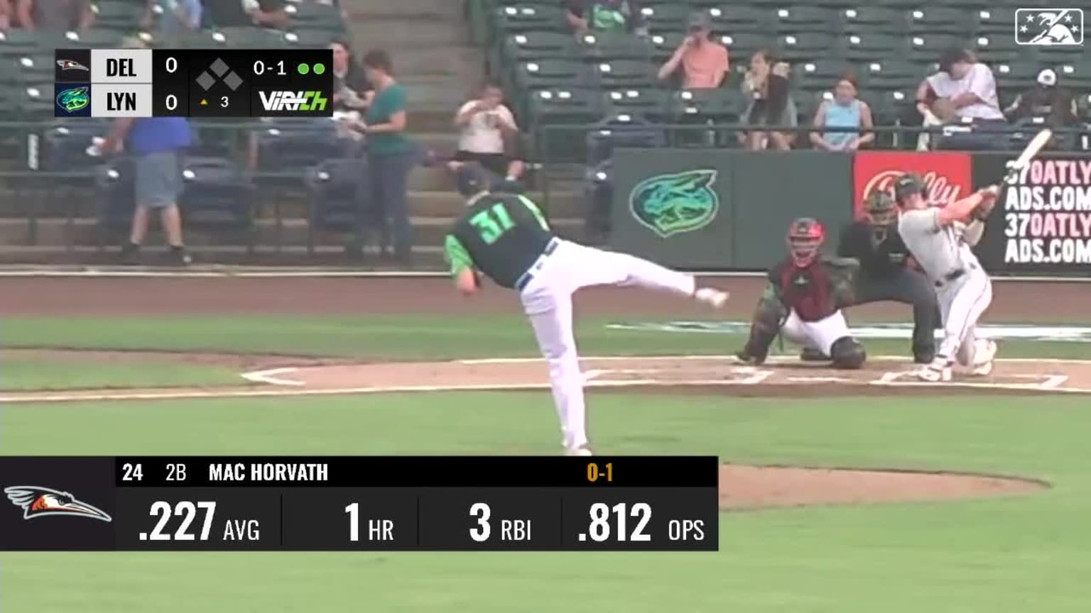 Mac Horvath cranks a solo home run in the 3rd inning | 08/25/2023 | MLB.com