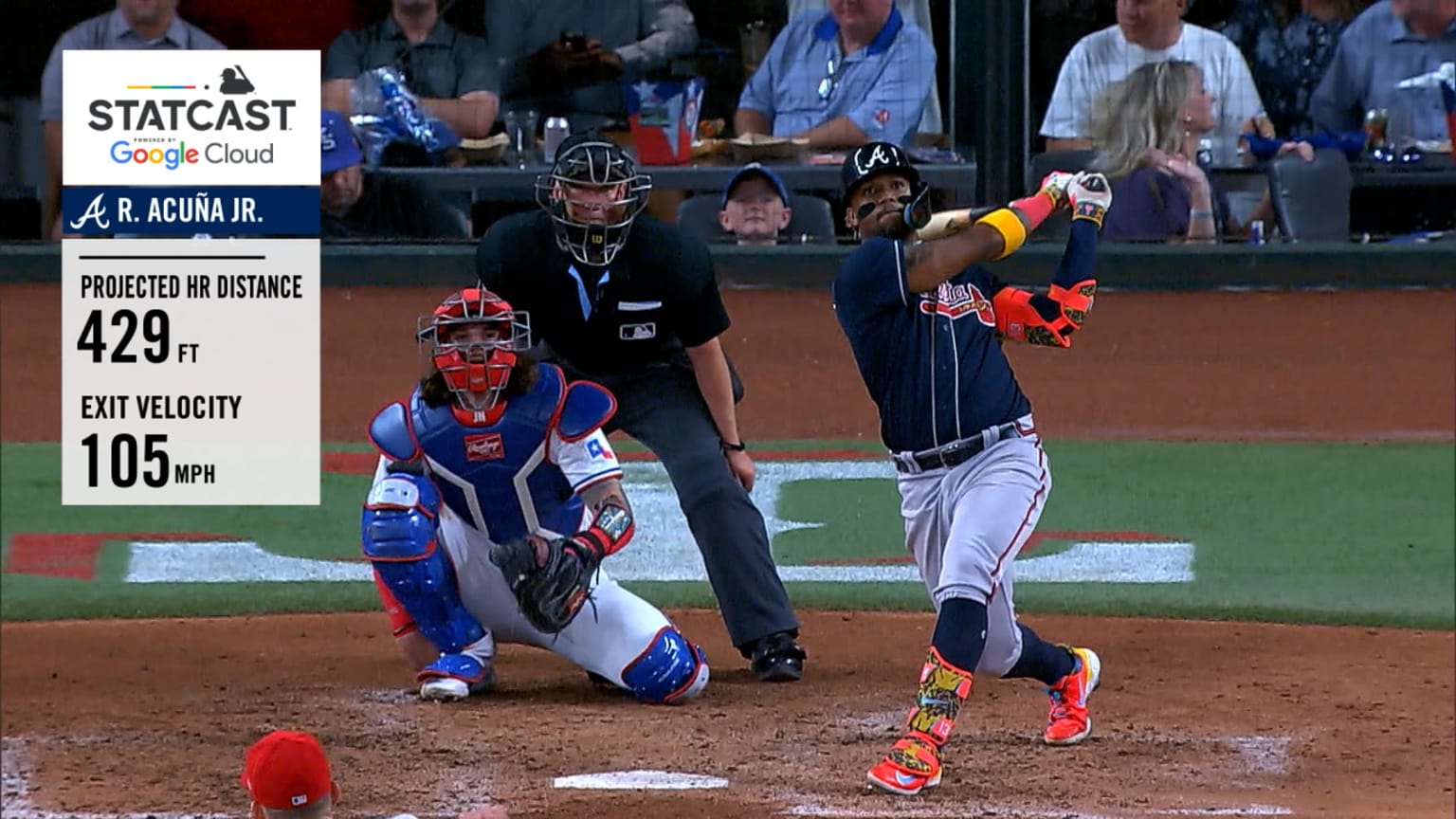 Acuña homers in 4th straight game, goes 429 feet | 05/17/2023 | New ...
