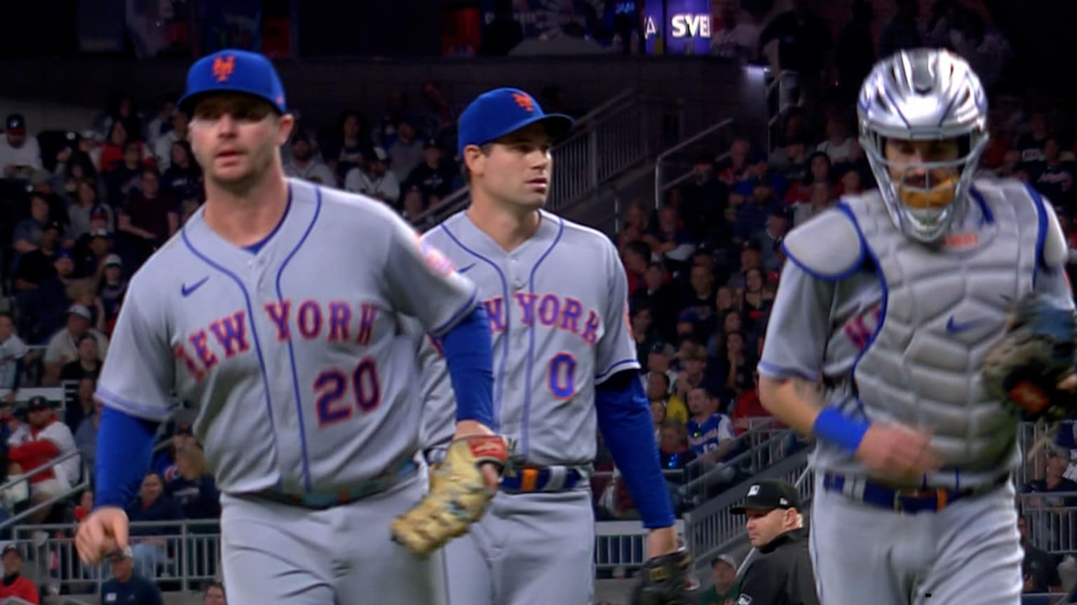 Mets catch Acuña in a rundown to turn double play | 10/01/2022 | New ...