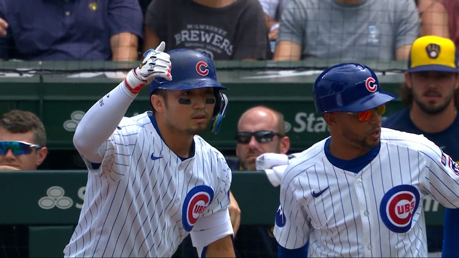 Seiya Suzuki's single in the 1st | 08/18/2025 | Chicago Cubs