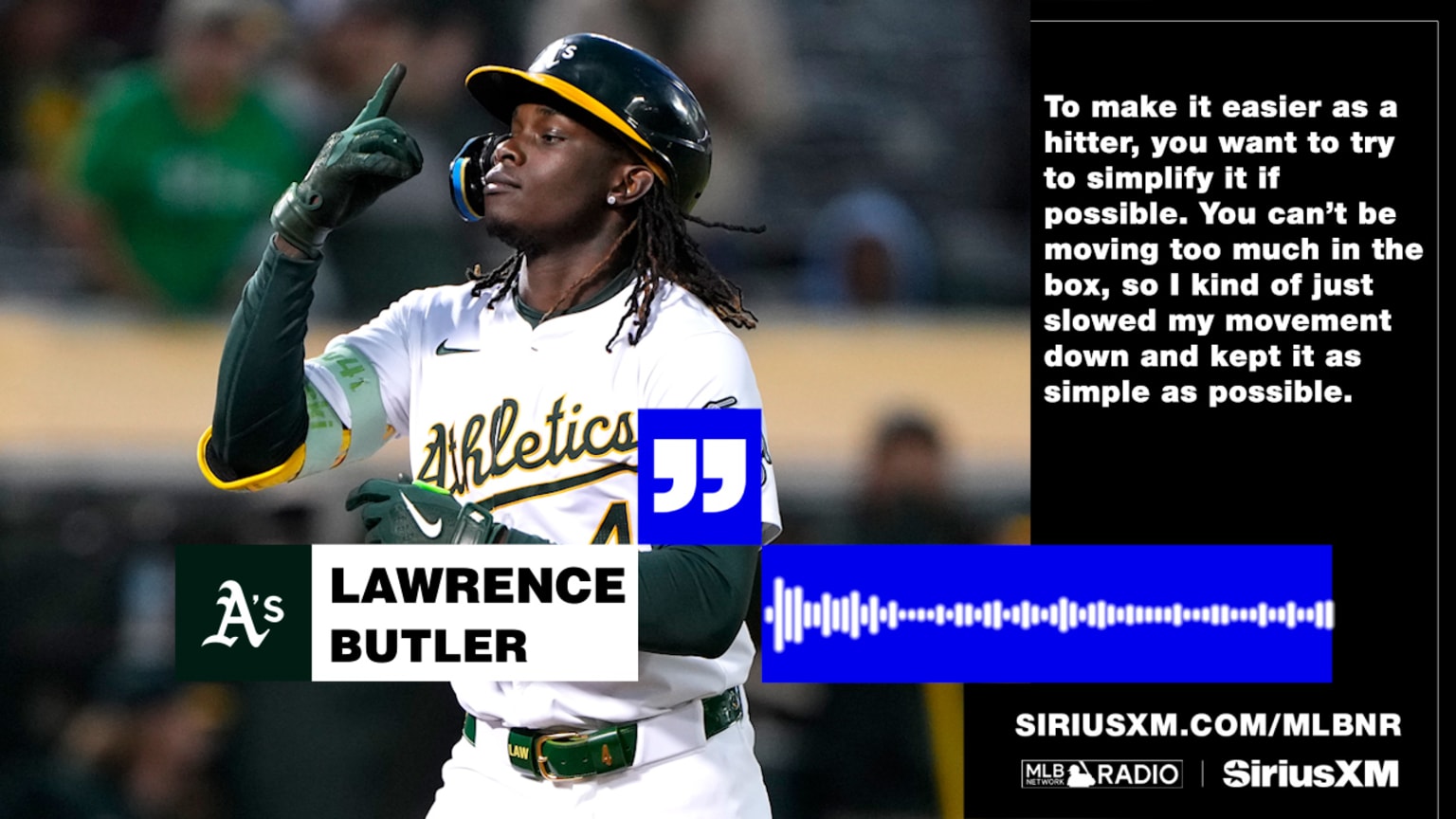 Lawrence Butler joins MLBNR, talks adjustments | 08/06/2024 | MLB.com