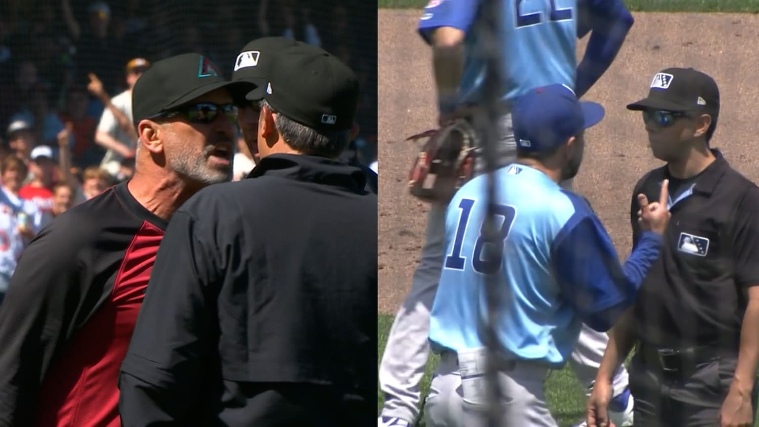 Nick Lovullo imitates his father after ejection | 06/15/2025 | MLB.com