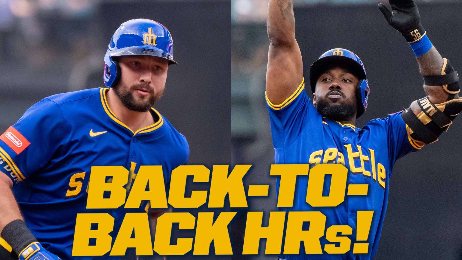 Cal Raleigh and Randy Arozarena go back-to-back | 05/30/2025 | Seattle ...