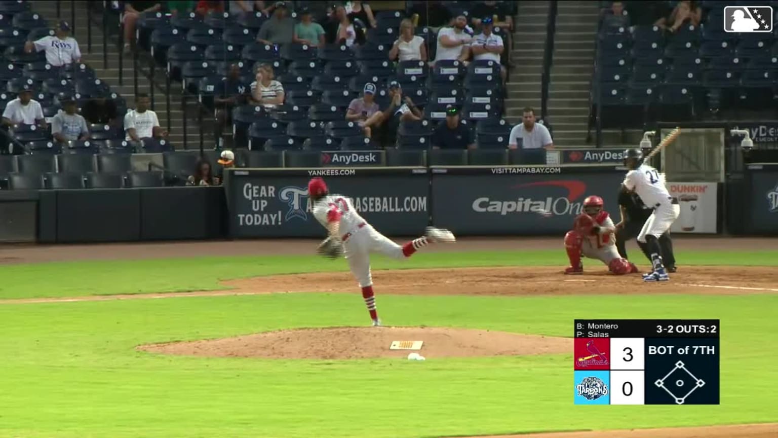 Juan Salas' 8th strikeout | 06/19/2024 | St. Louis Cardinals