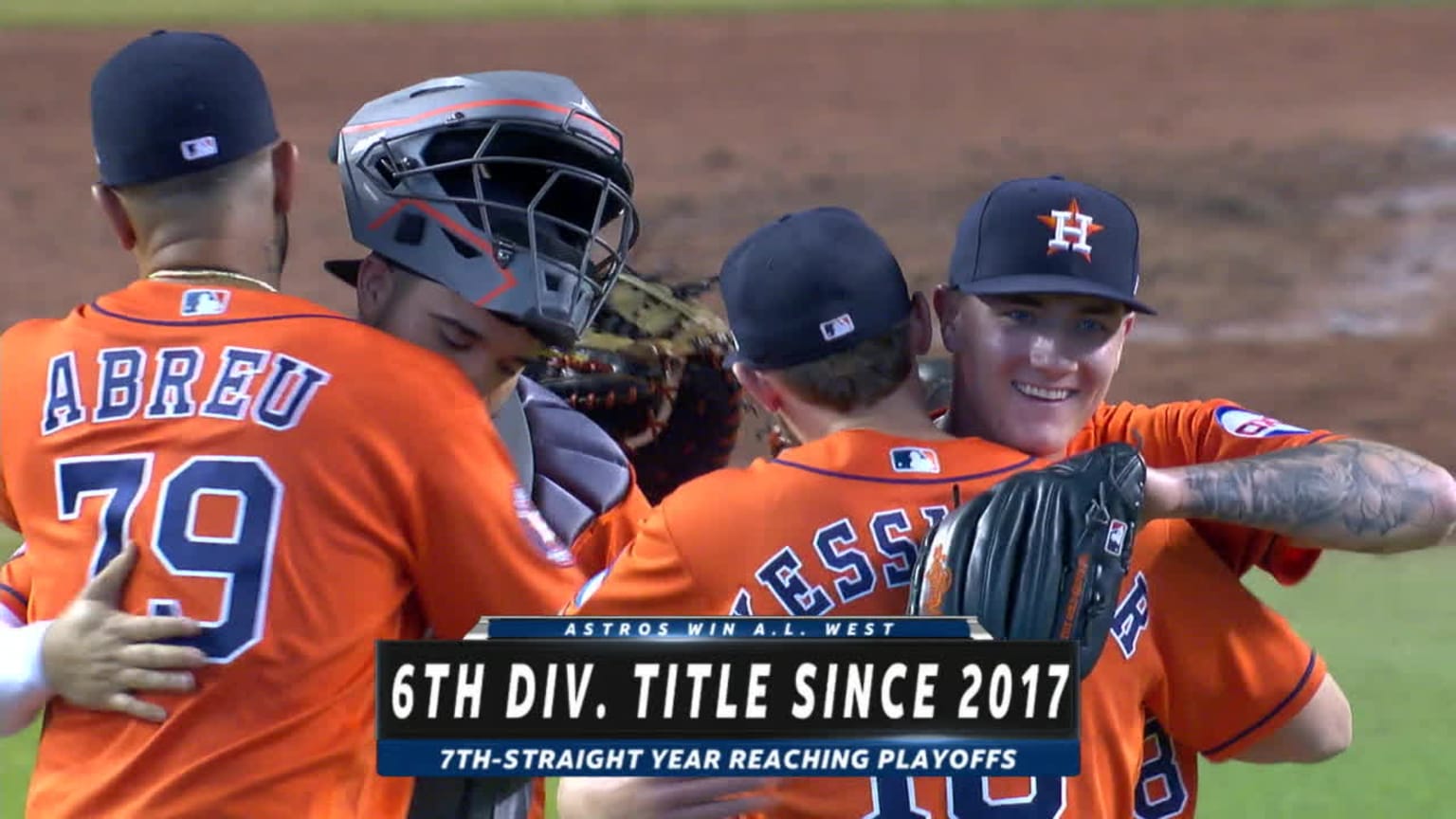 Astros clinch AL West title with 8-1 win over D-backs | 10/01/2023 ...