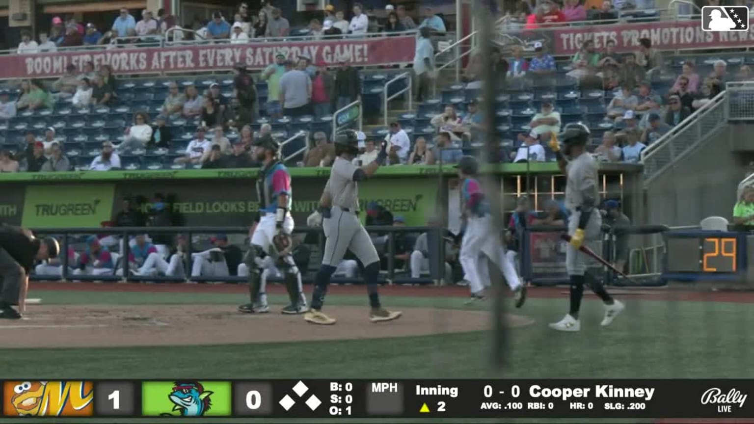 Cooper Kinney's solo homer | 04/11/2025 | Tampa Bay Rays