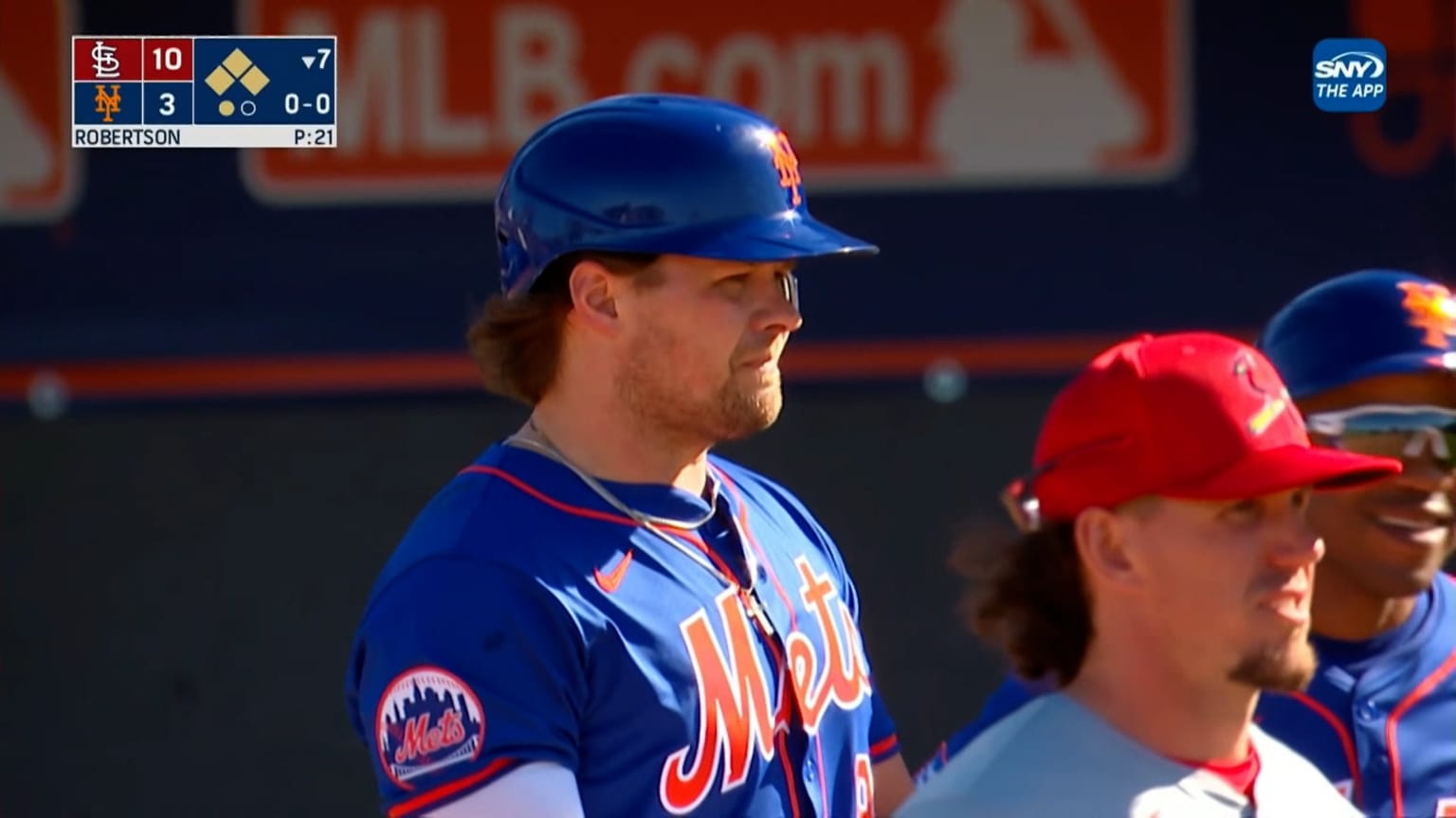 Luke Voit rips an RBI single to left field | 02/24/2024 | New York Mets