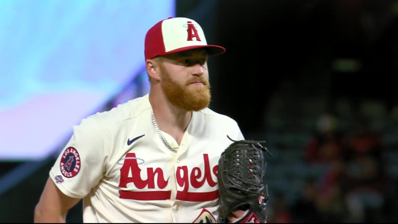 Sam Bachman strikes out four batters in his debut | 05/26/2023 | Los ...