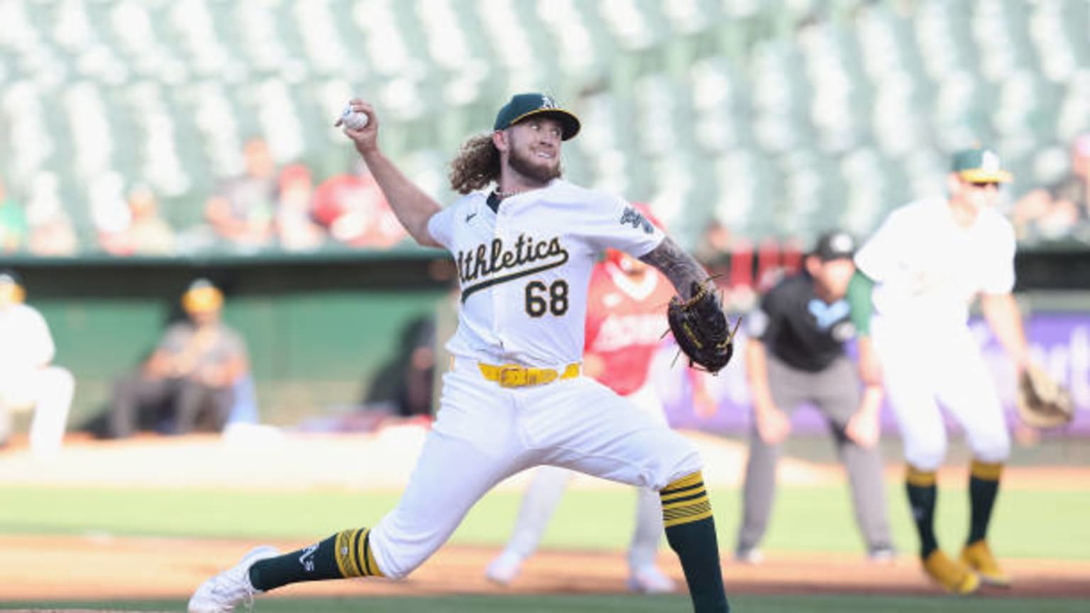 Joey Estes tosses a shutout against the Angels | 07/03/2024 | Athletics