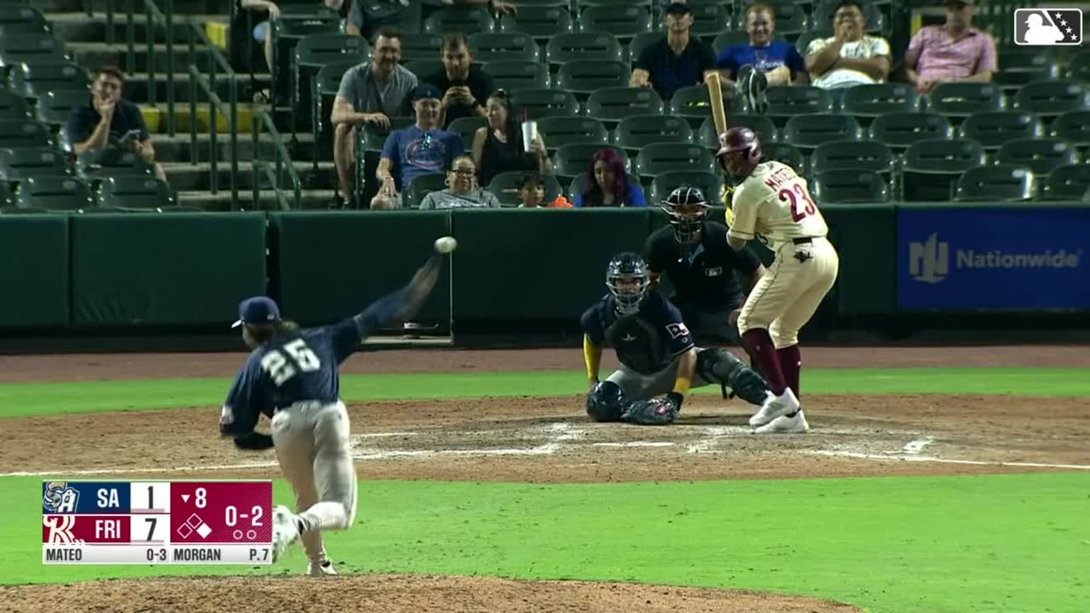 David Morgan records the strikeout | 08/22/2024 | San Diego Padres