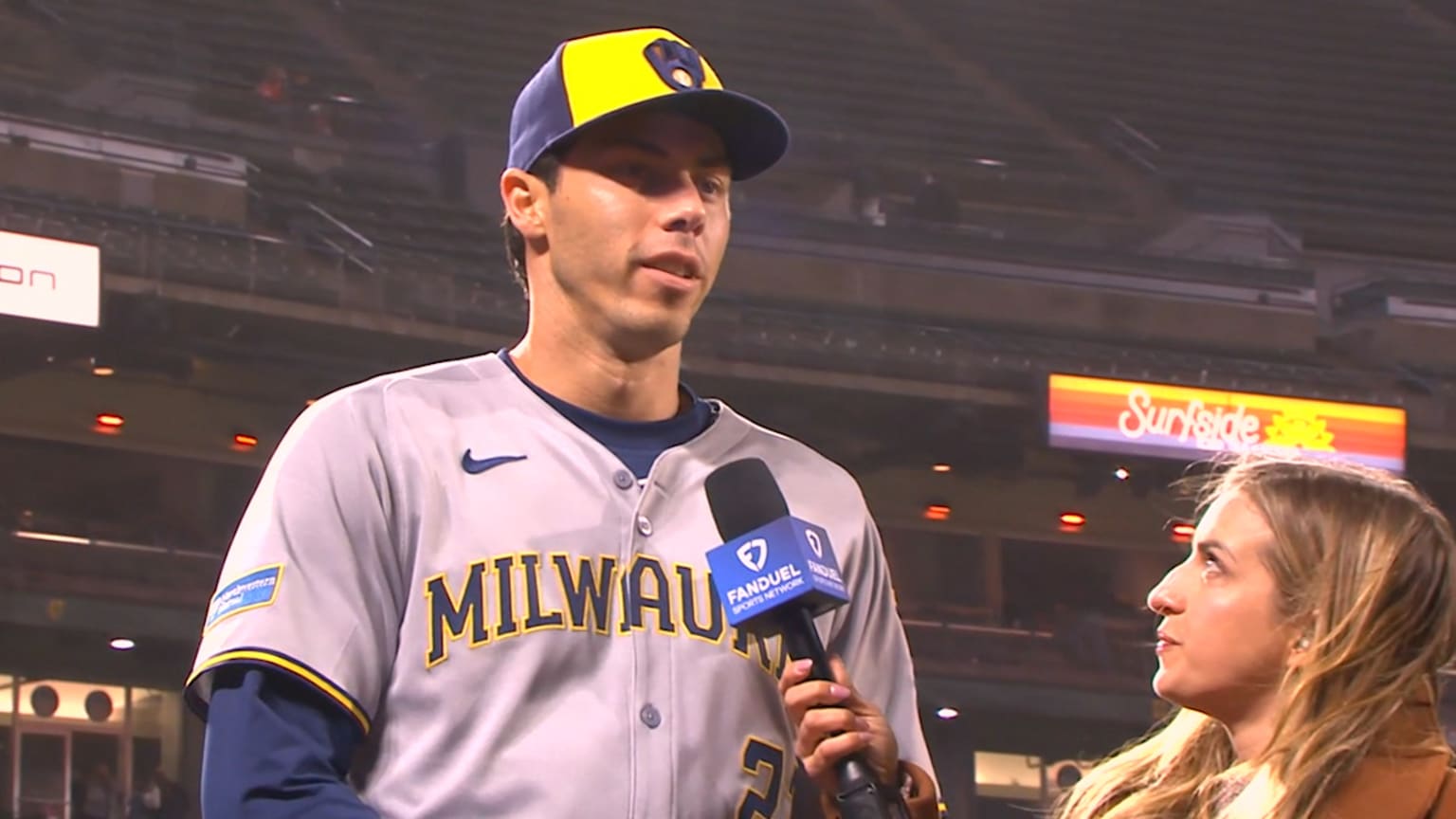 Christian Yelich on his four-RBI game | 04/22/2025 | Milwaukee Brewers