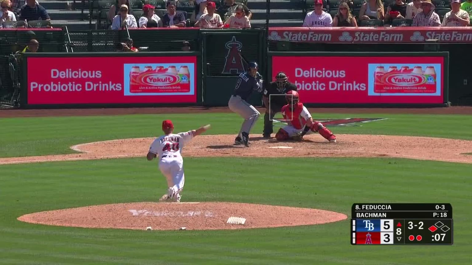Sam Bachman In play, run(s) to Hunter Feduccia | 06/14/2026 | MLB.com