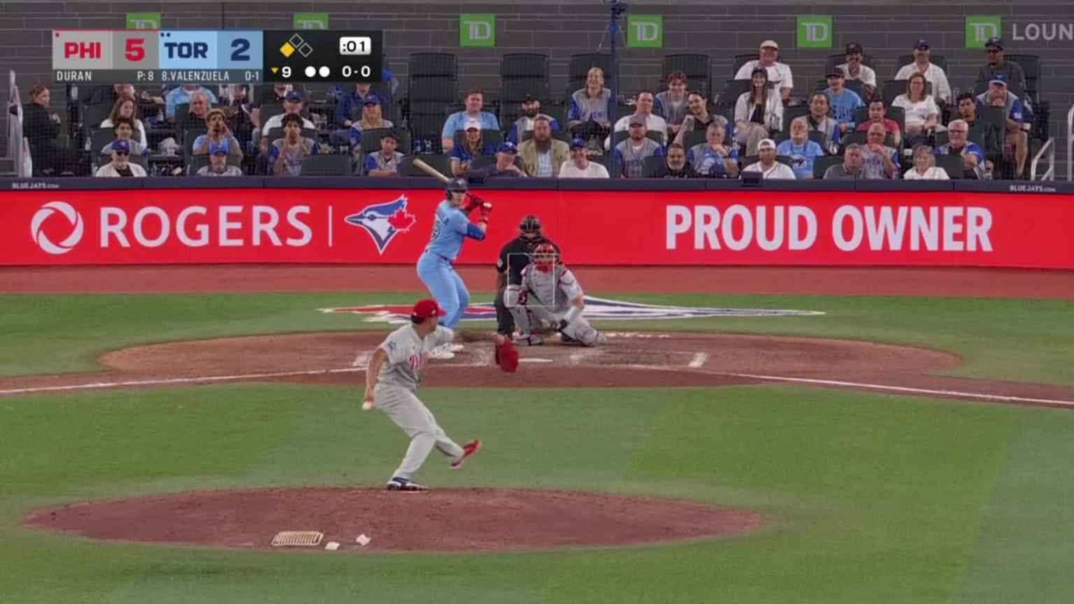 Jhoan Duran In play, out(s) to Brandon Valenzuela | 06/08/2026 ...