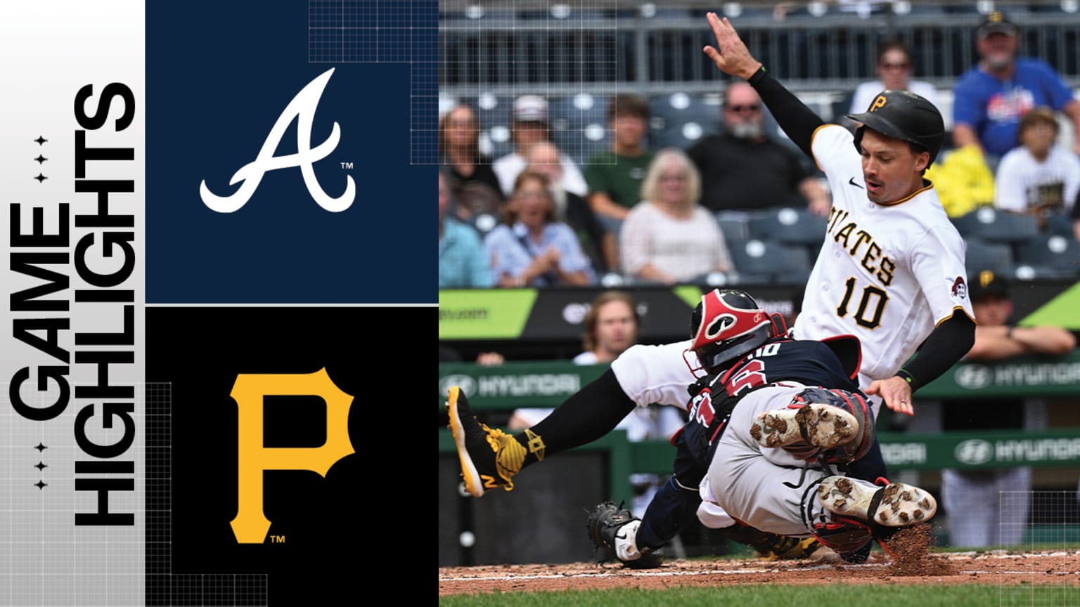Hayes, Hatch lead Pirates to 7-5 win over Braves | 08/10/2023 | Tampa ...