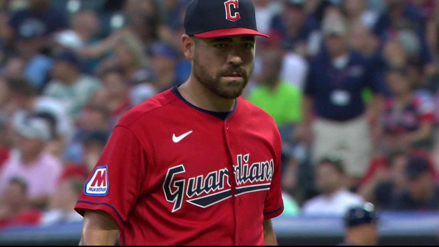 Matt Moore K's Luke Raley to end the top of the 6th | 09/02/2023 ...