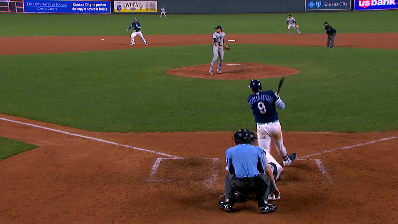 Vinnie Pasquantino grounds RBI single to left field | 09/23/2022 ...