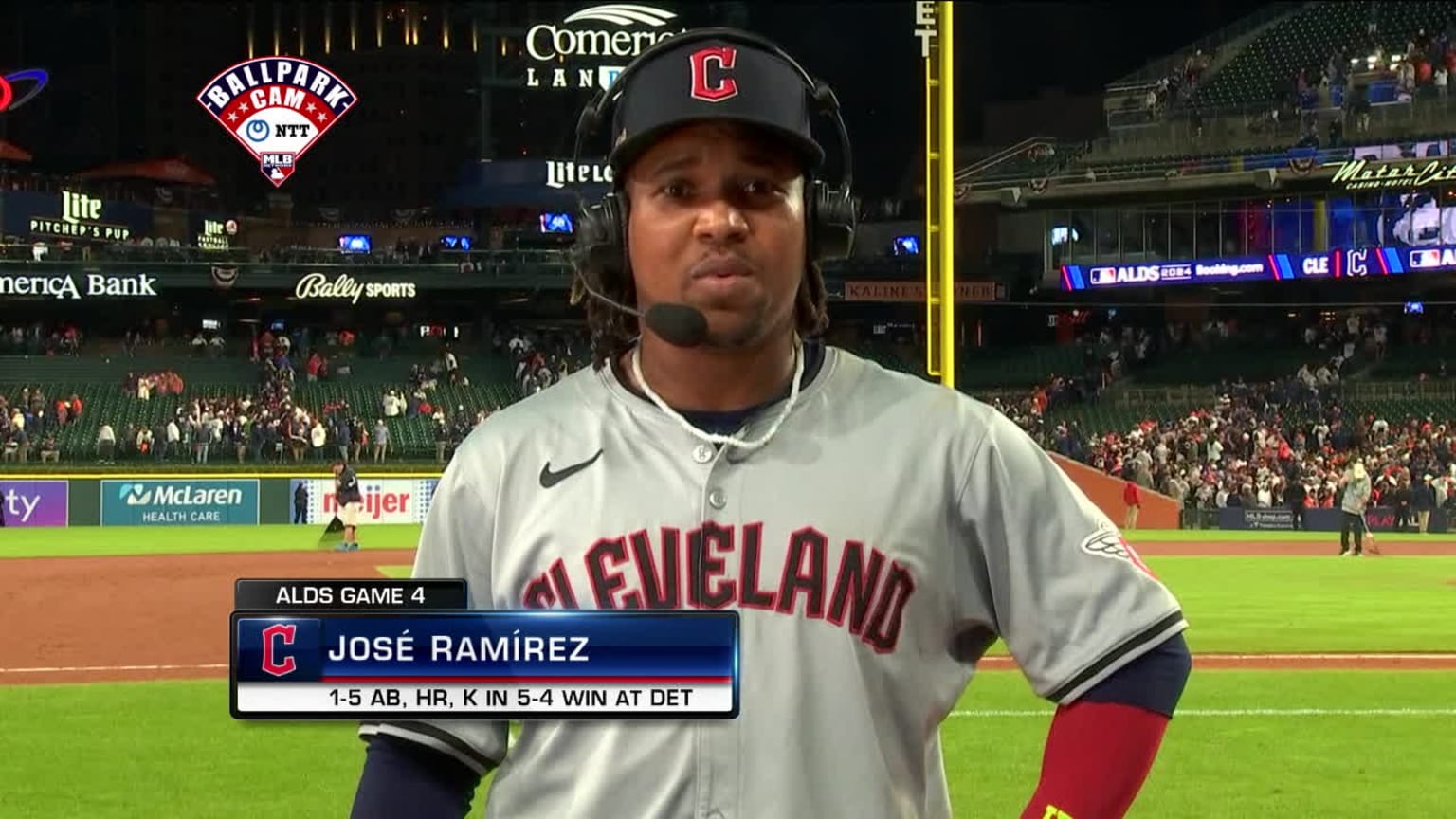 José Ramírez on his big home run, goal of winning | 10/11/2024 ...
