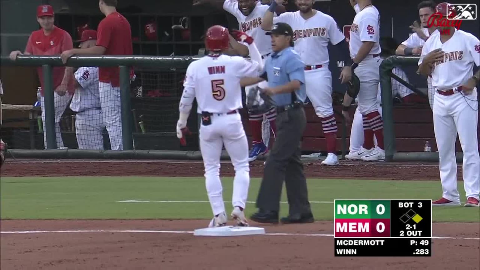 Cardinals prospect Masyn Winn lines an RBI triple | 08/16/2023 | St ...