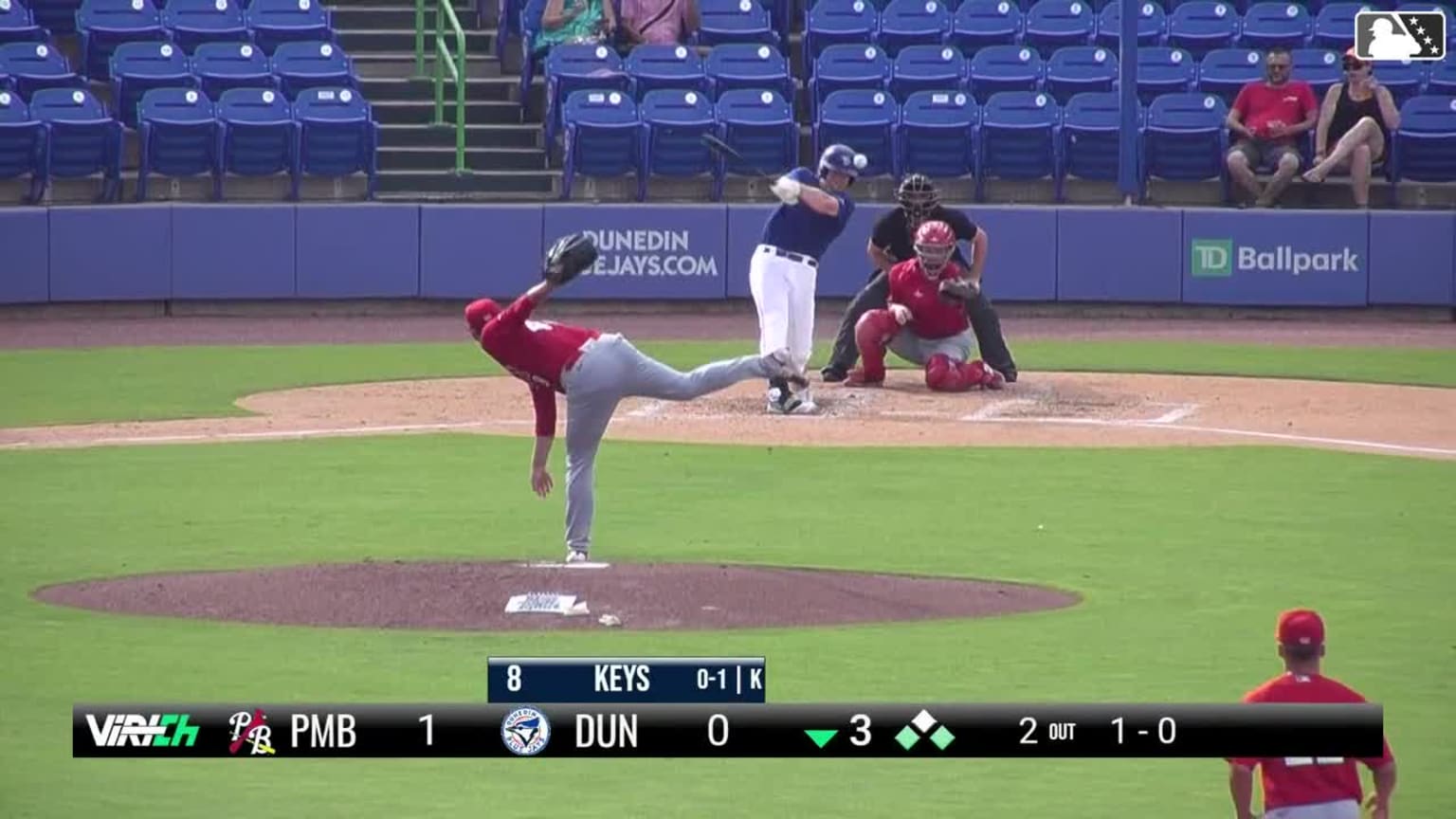 Sean Keys collects his first pro hit | 08/07/2024 | MLB.com