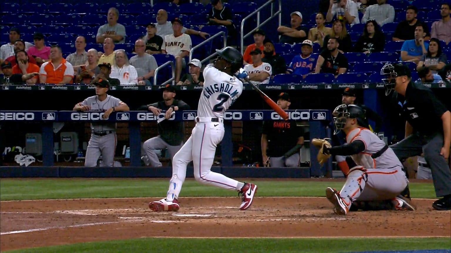Jazz Chisholm Jr. belts three-run jack in the 4th | 04/18/2023 | MLB.com