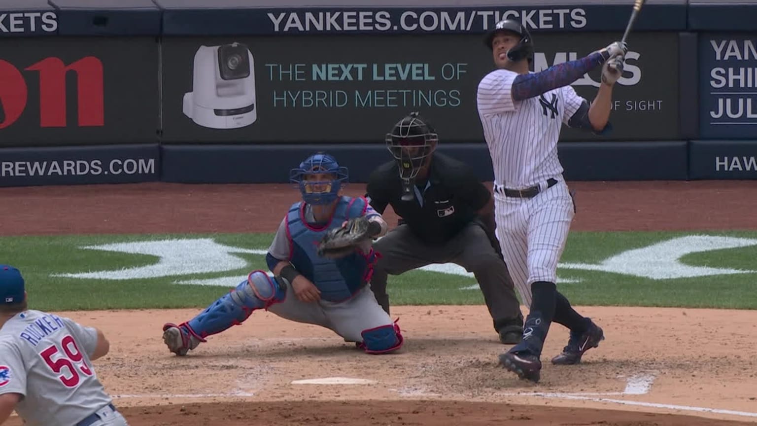 Giancarlo Stanton hits a two-run homer to right field | 07/08/2023 ...