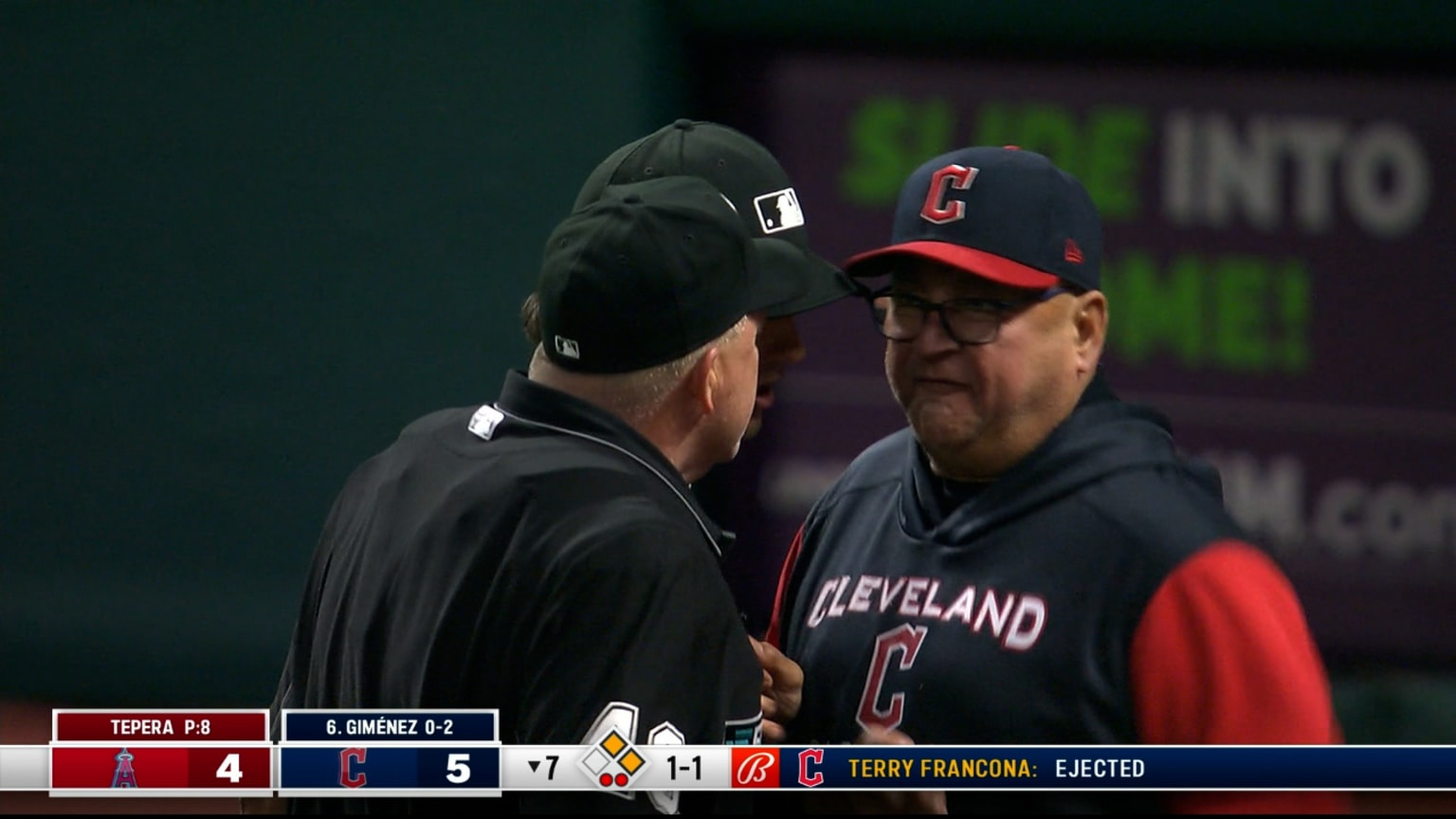 Manager Terry Francona ejected in the 7th inning | 09/12/2022 | MLB.com