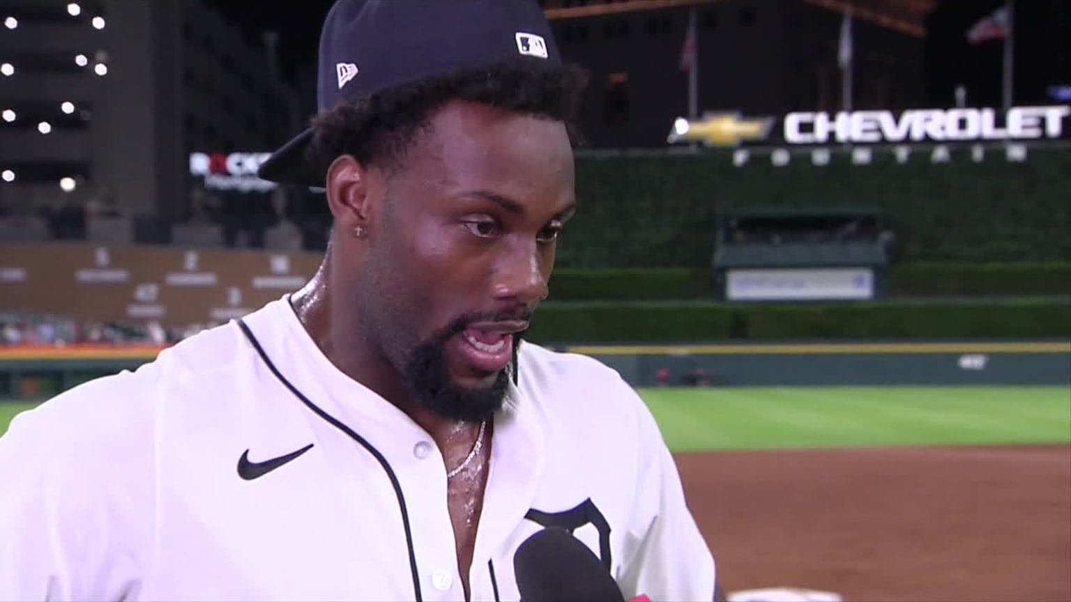 Akil Baddoo discusses walk-off hit in win | 08/14/2024 | Detroit Tigers