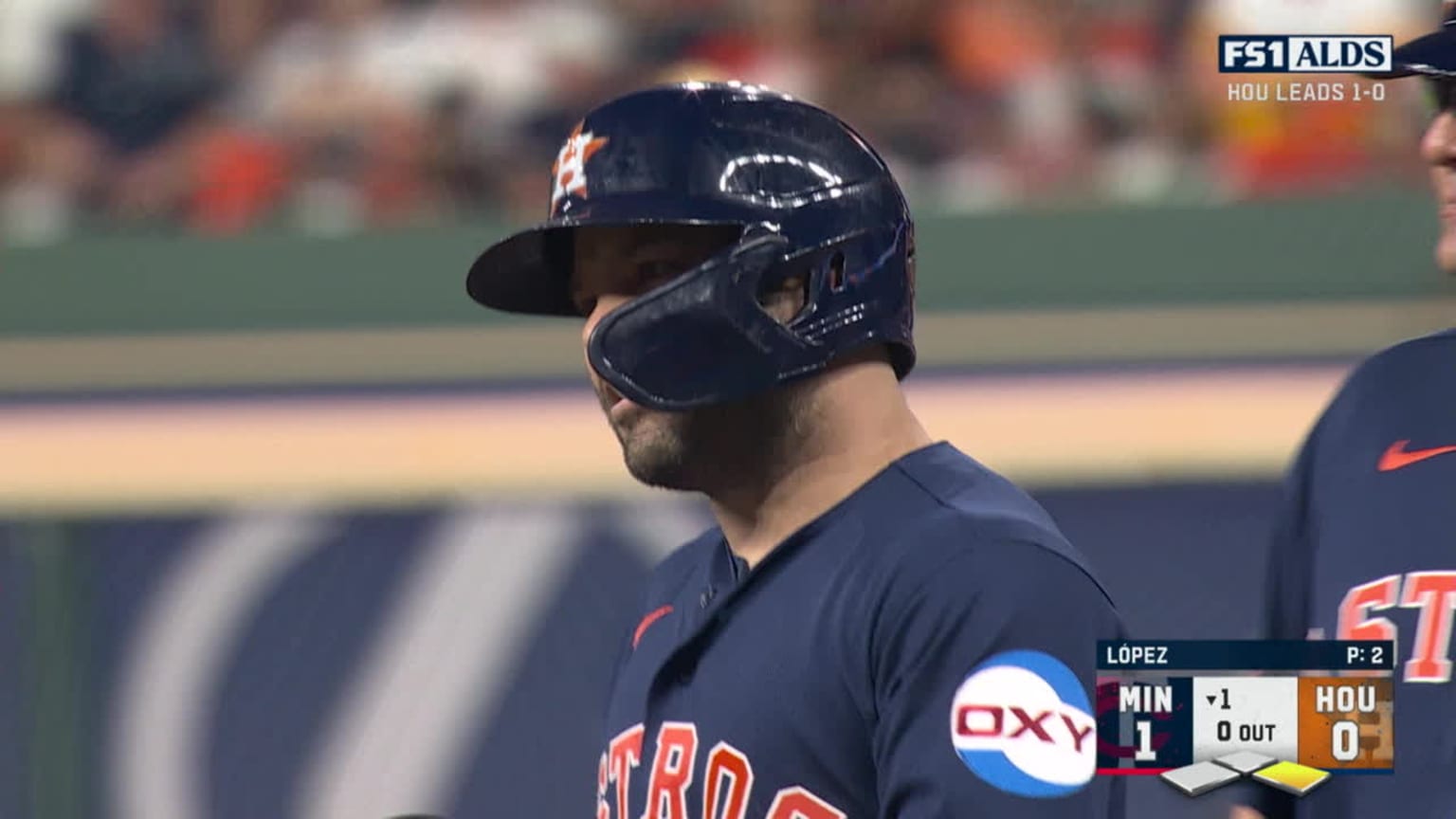 Jose Altuve leads off bottom 1 with bunt | 10/08/2023 | Houston Astros