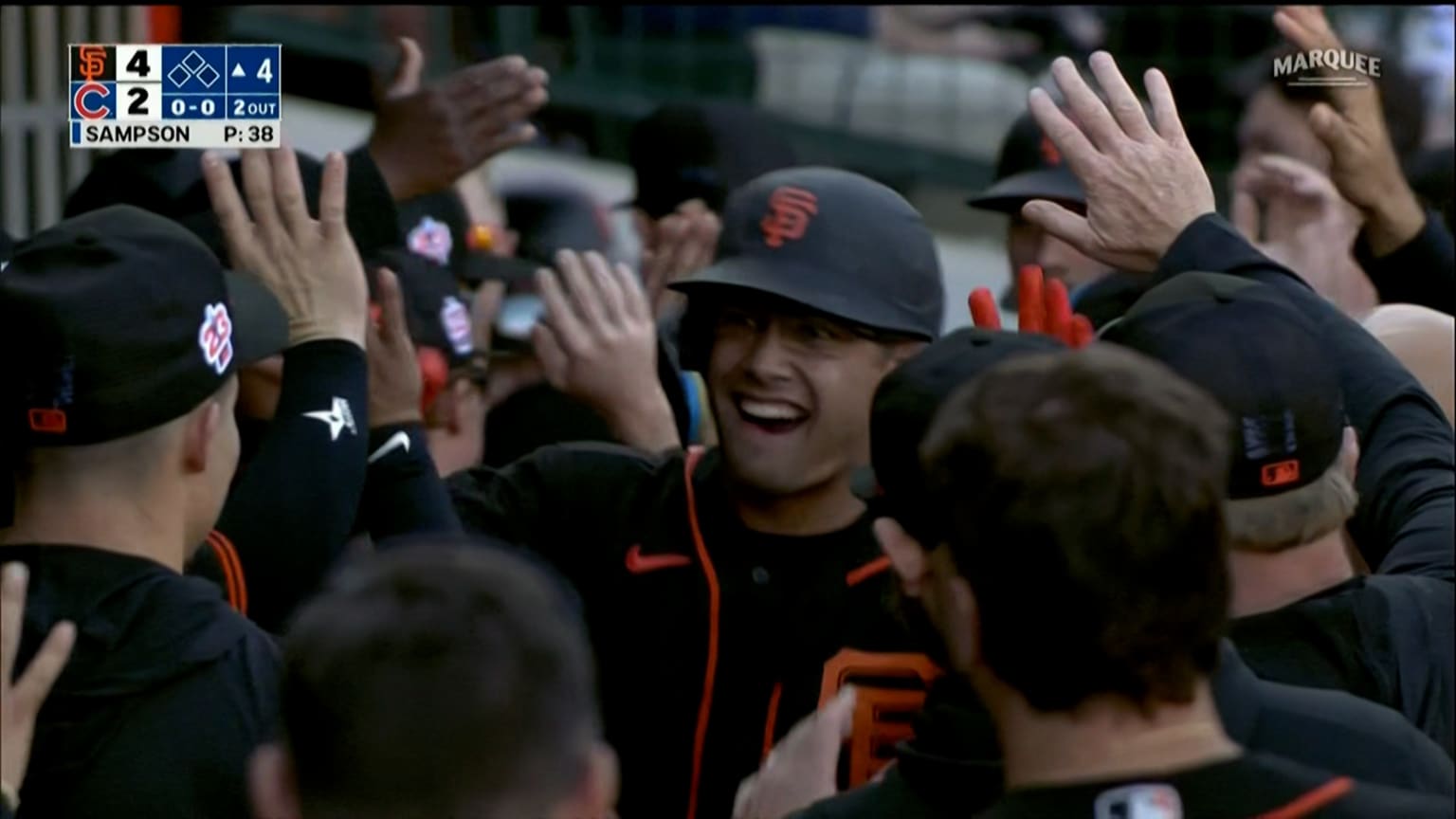 Blake Sabol mashes a two-run home run to center | 02/25/2023 | San ...