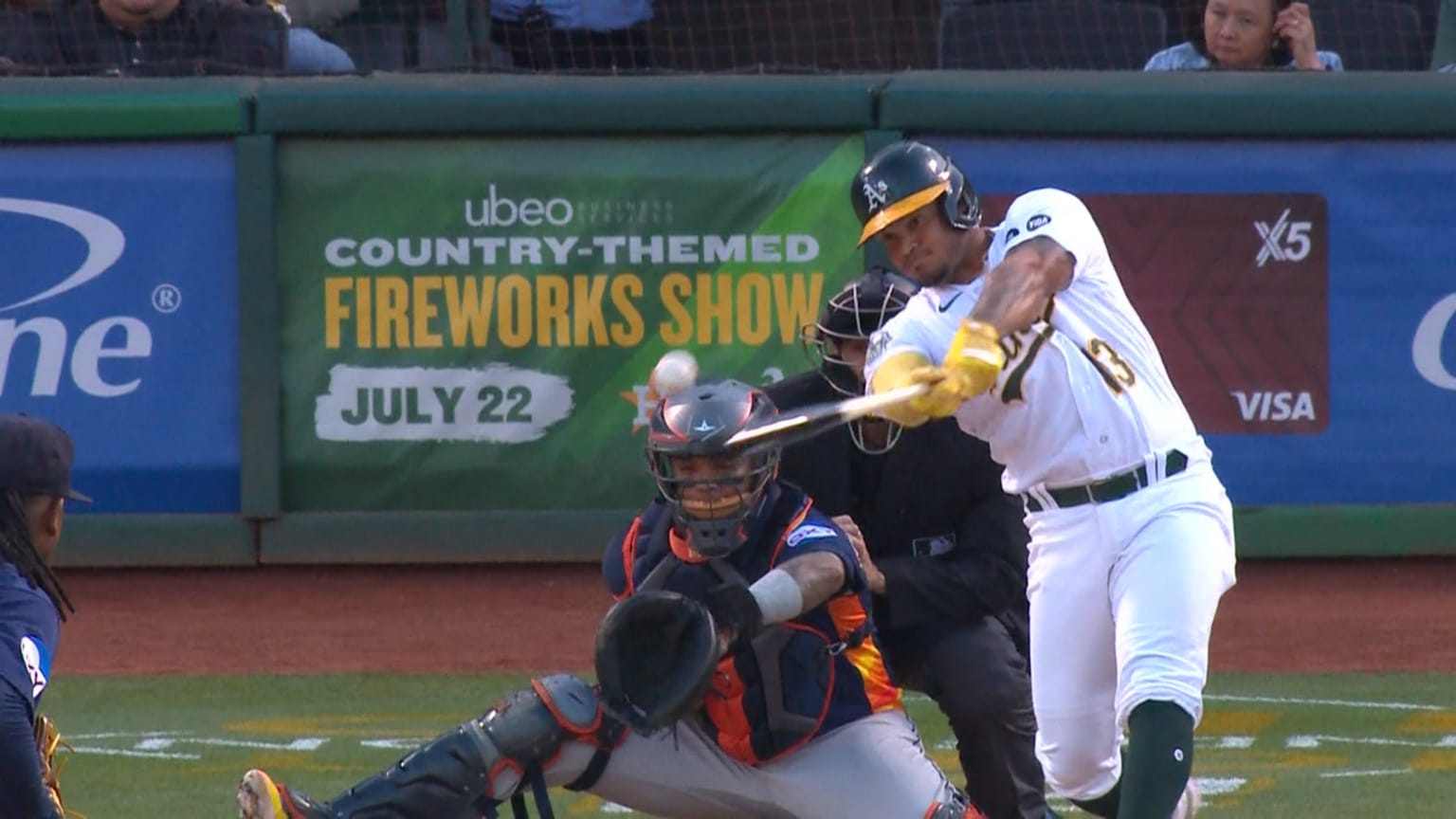 Jordan Diaz's RBI single draws Athletics within 3-1 | 07/21/2023 ...