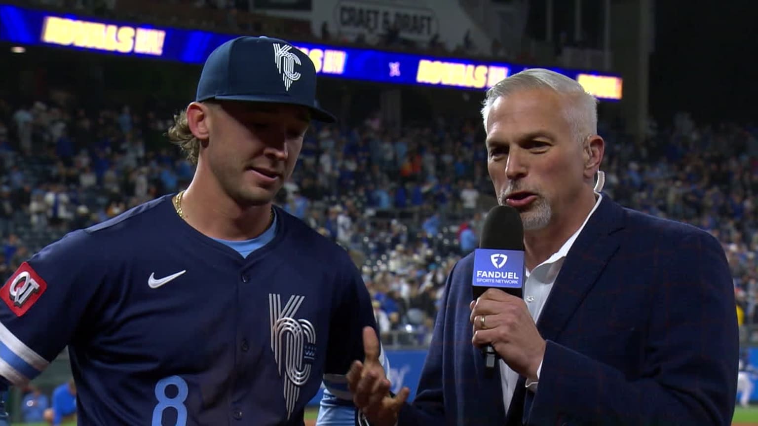 Drew Waters discusses his strong offensive game | 04/25/2025 | Kansas ...