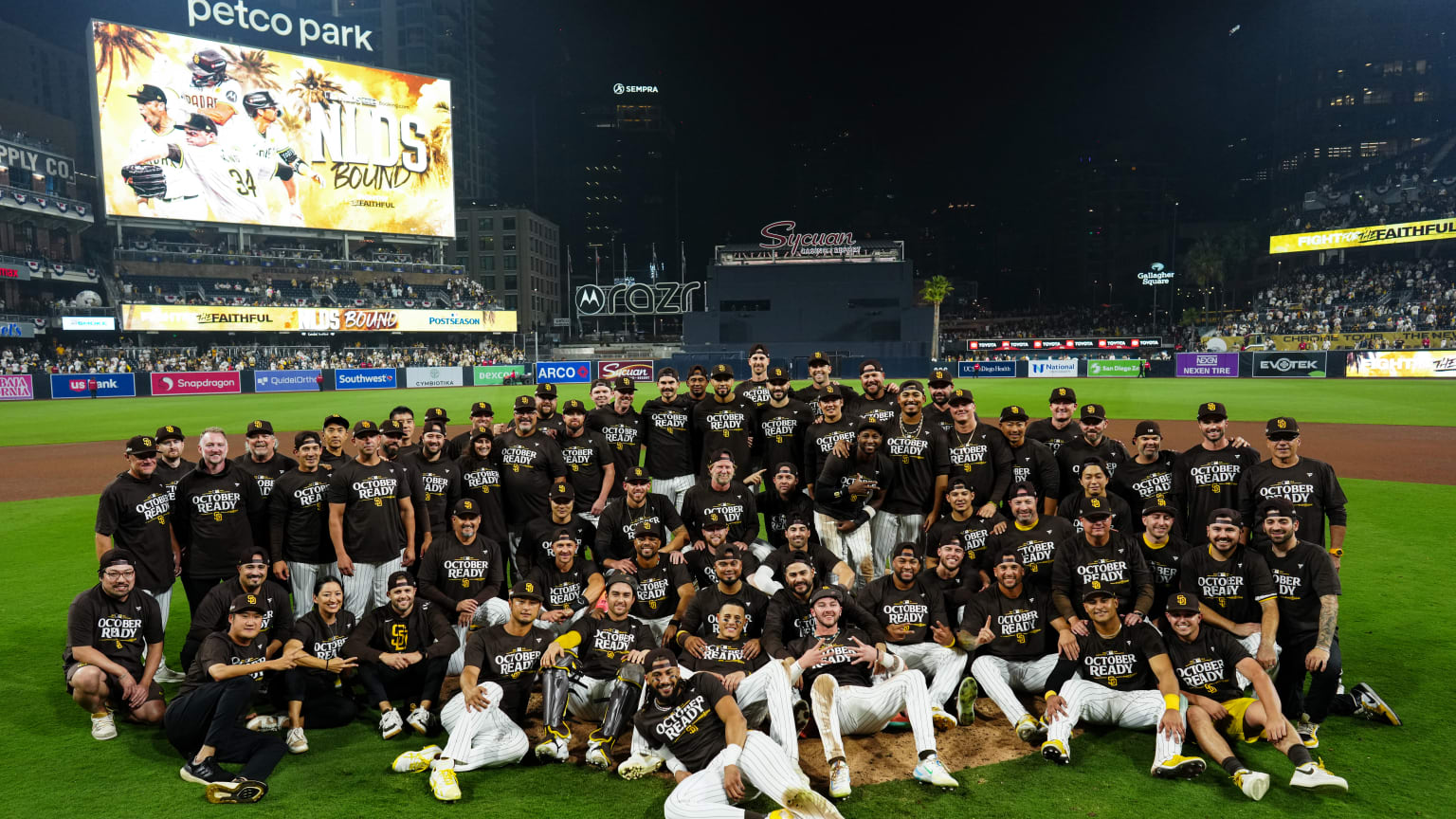 Padres celebrate clinching spot in the NLDS | 10/02/2024 | San Diego Padres