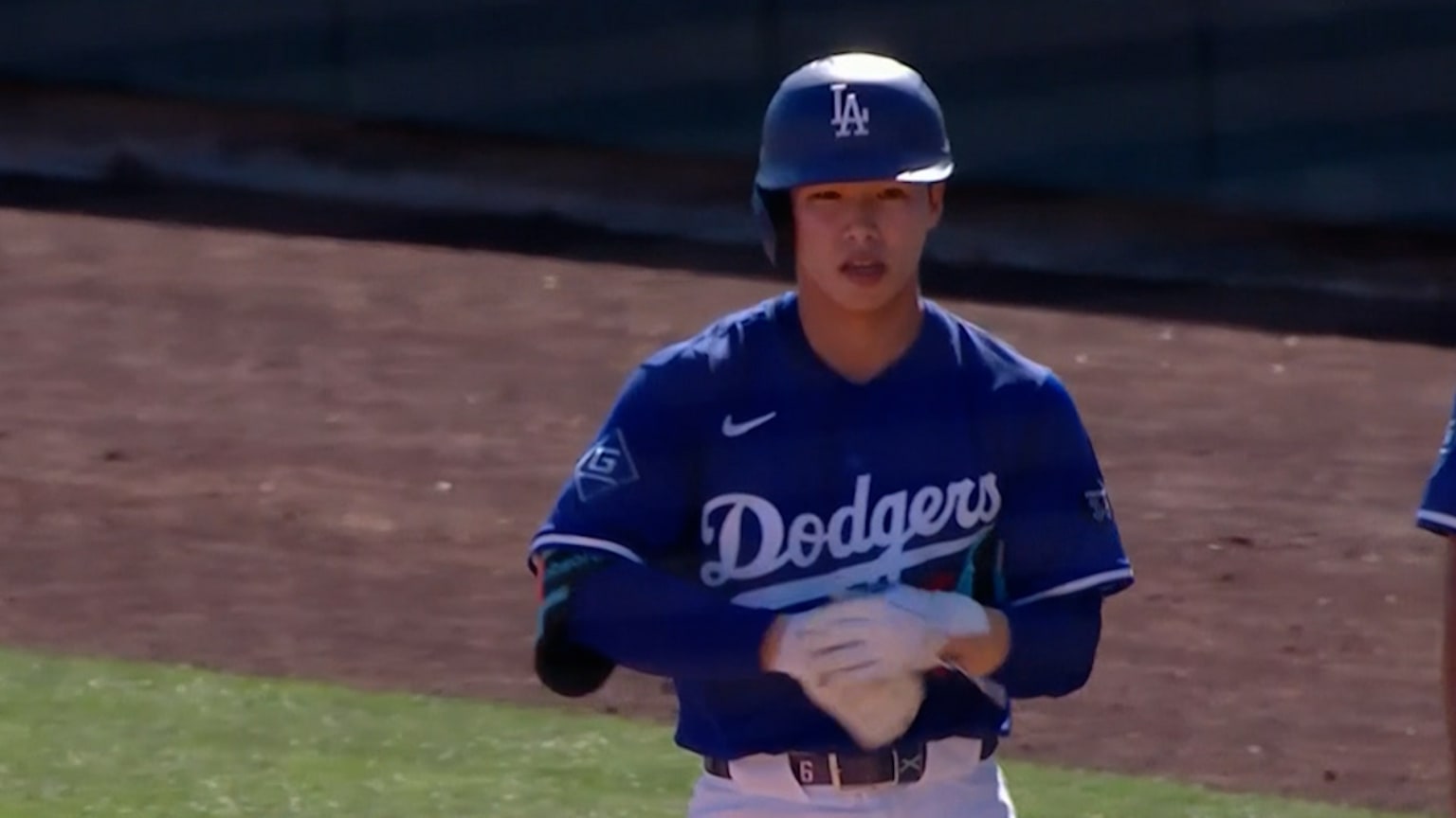 Hyeseong Kim's first hit of Spring Training | 02/23/2025 | Los Angeles ...