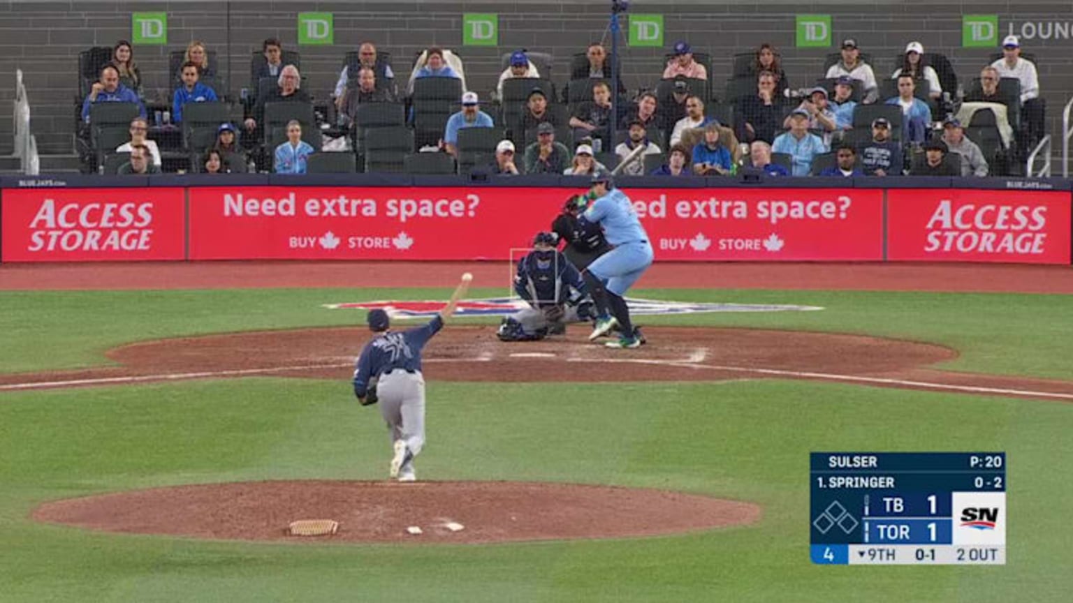 Sulser induces fly-out to head into extras | 05/13/2026 | Tampa Bay Rays