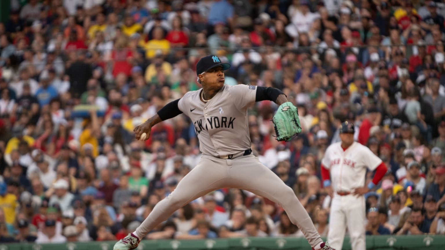 Marcus Stroman fans Jarren Duran | 06/16/2024 | New York Yankees