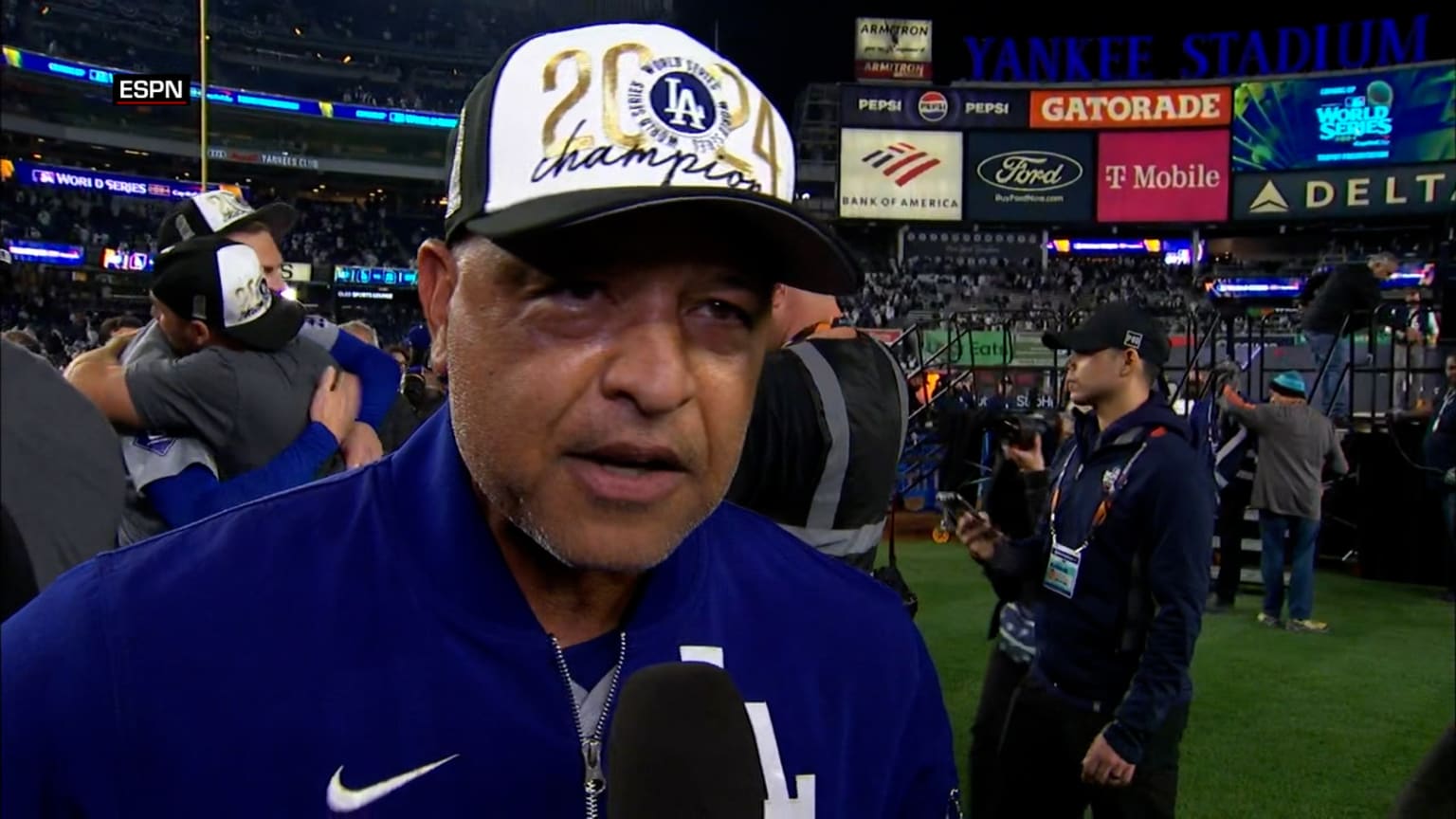 Dave Roberts reacts to Dodgers' World Series win | 10/30/2024 | MLB.com