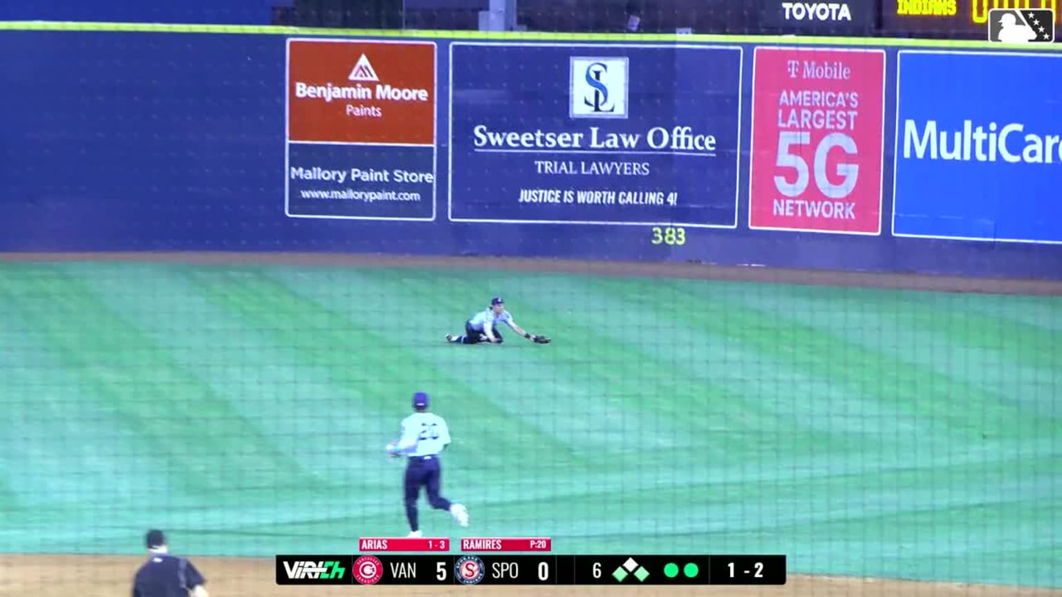 Cole Carrigg's diving catch | 08/17/2024 | Colorado Rockies