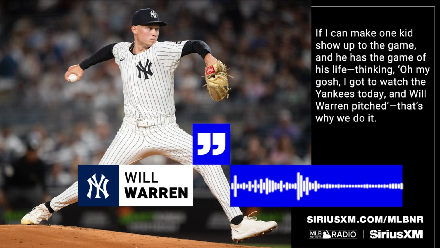 Will Warren discusses playing for Yankees fans | 01/29/2026 | New York ...