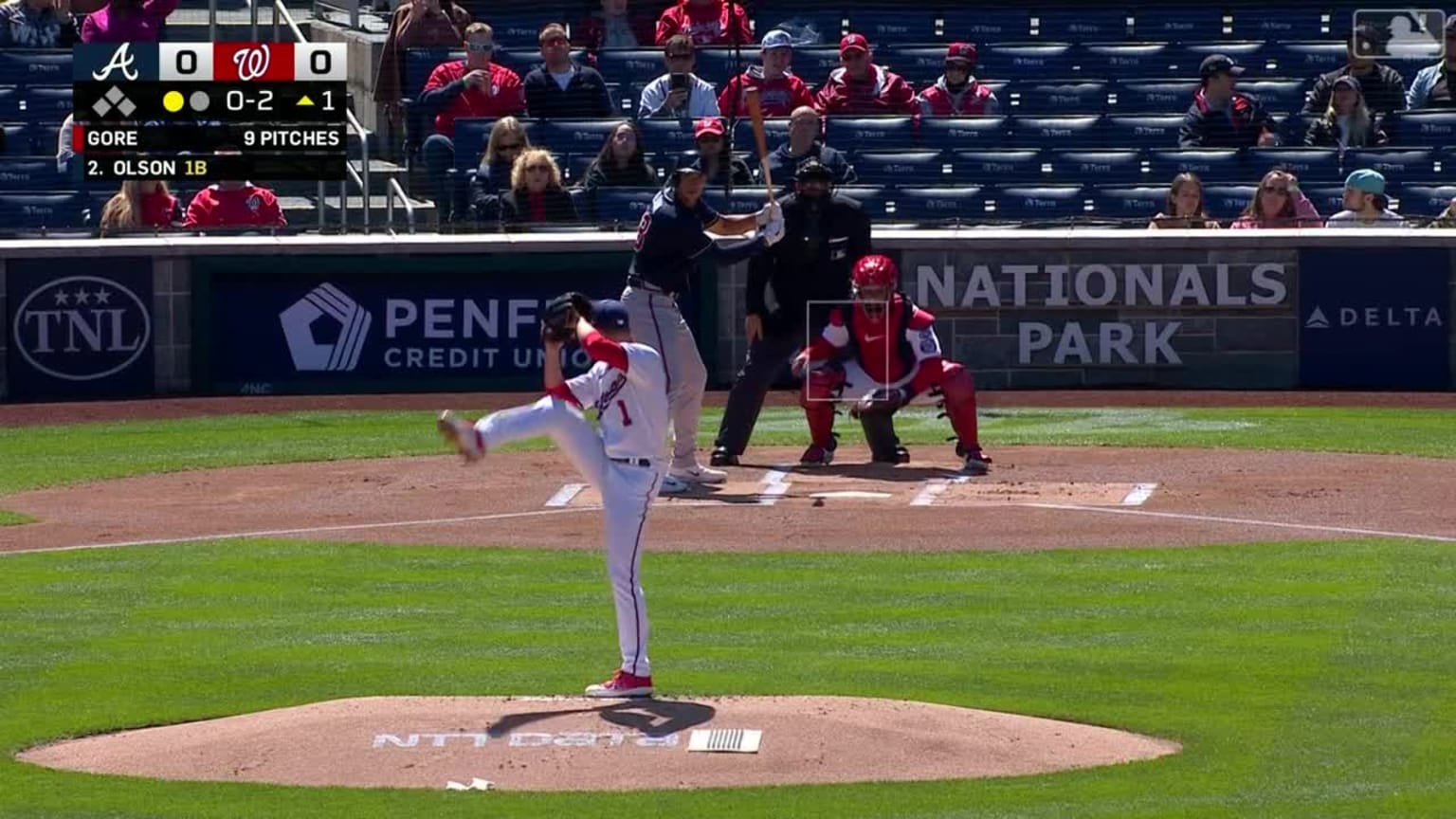 MacKenzie Gore K's 6 Braves batters in 5 1/3 innings | 04/02/2023 ...